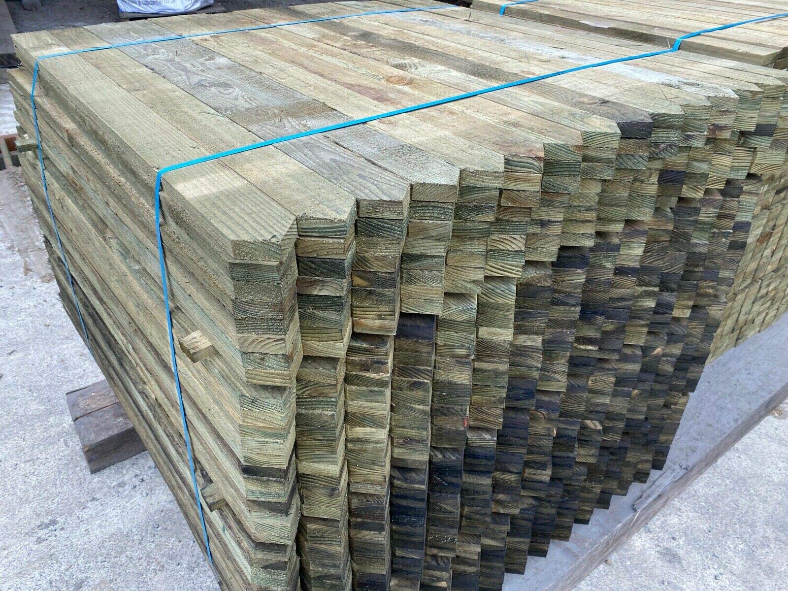 Buy Premium Picket Garden Fencing Pales Timber Treated Wood Fencing ...