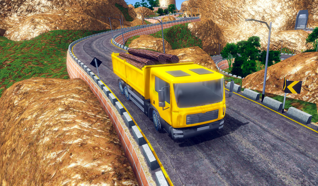 Uphill Offroad Euro Truck Driver Cargo Transport Driving Simulator ...