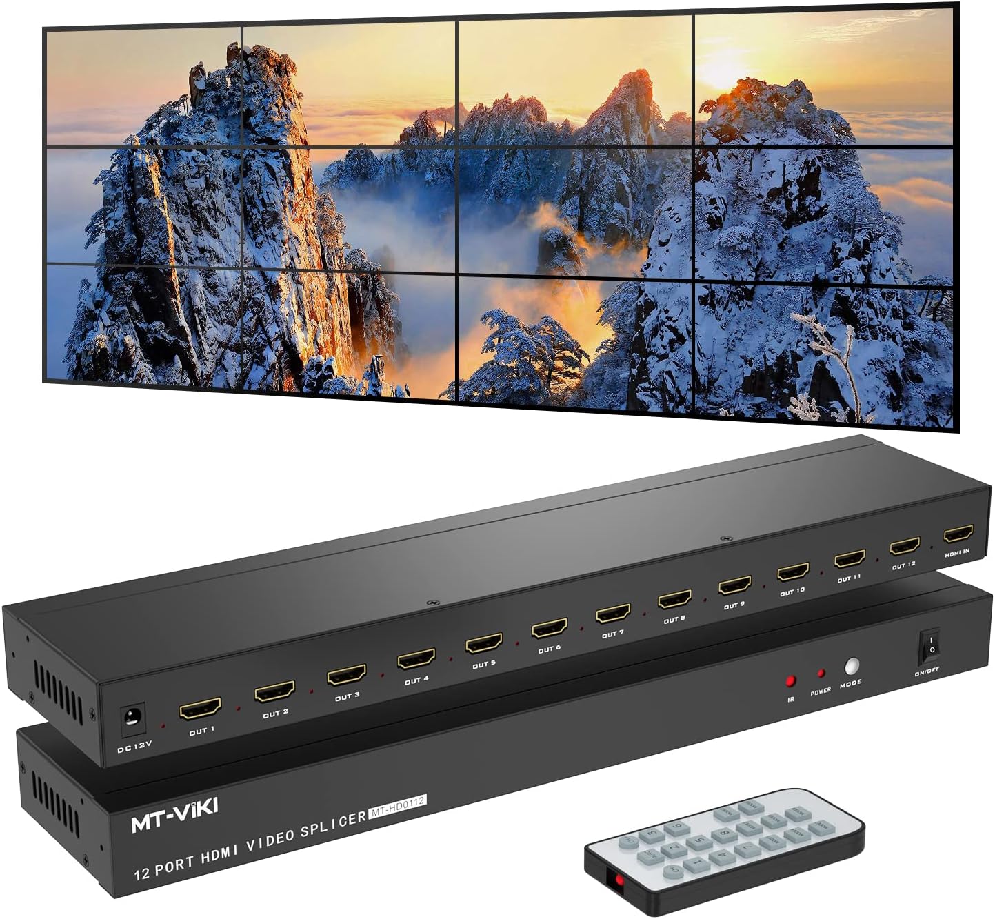 Amazon.com: MT-VIKI 4x3 Video Wall Controller 3x3, Support 1080p 60Hz ...