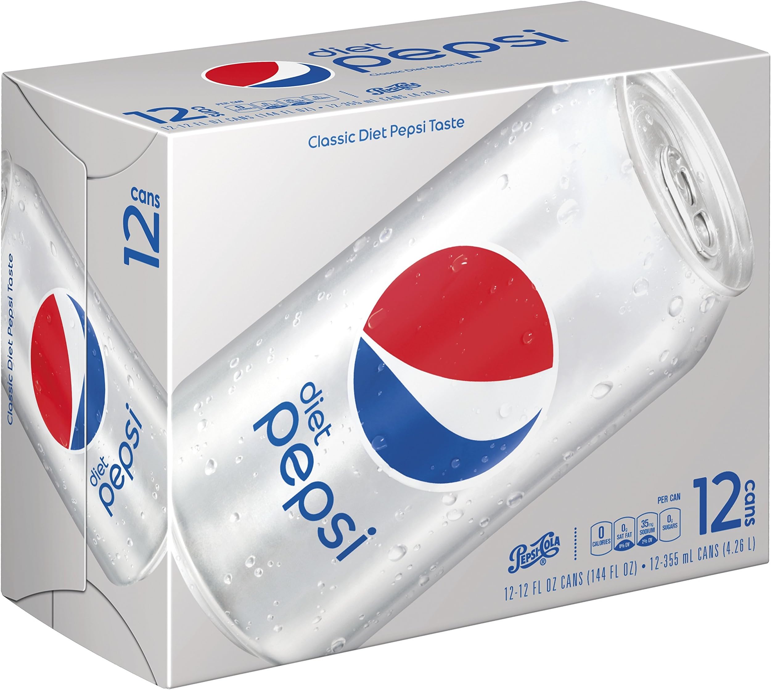 Amazon.com : Diet Pepsi 12 oz Cans, 12 count : Grocery & Gourmet Food