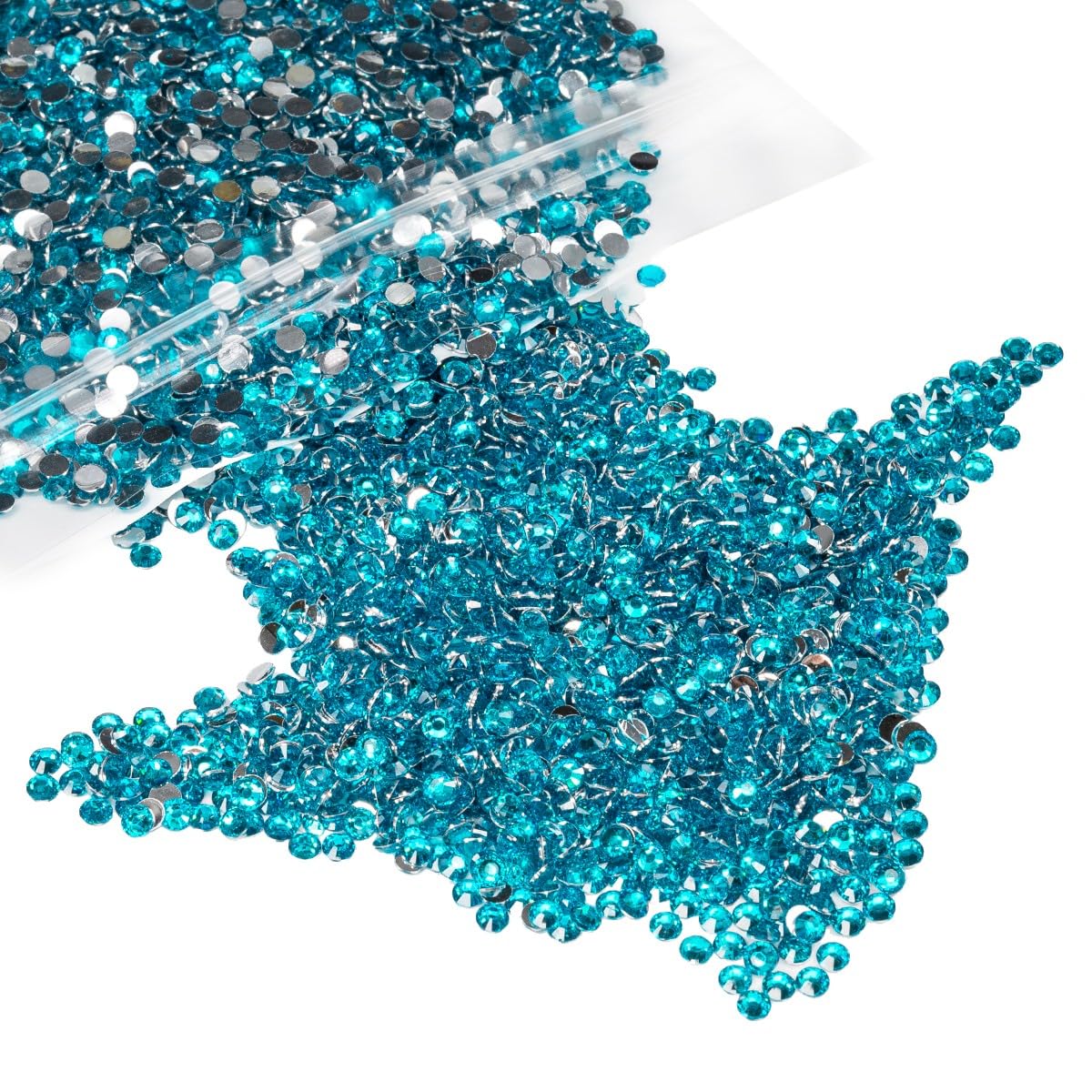 Amazon.com: qiipii 8000PCS 3mm Blue Zircon Resin Crystal Rhinestones ...