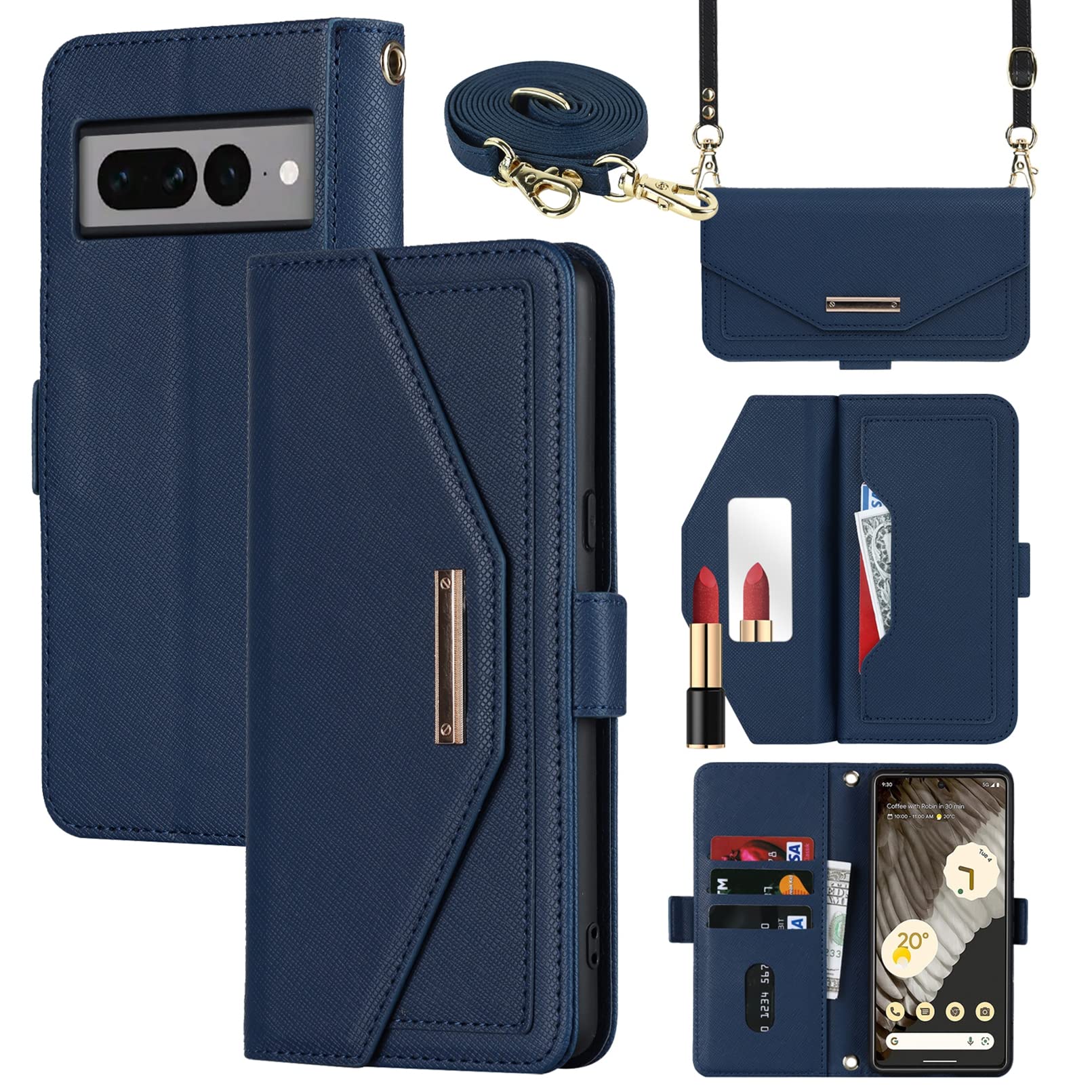 Amazon.com: Jaorty Crossbody Wallet for Google Pixel 7 Pro Case with ...