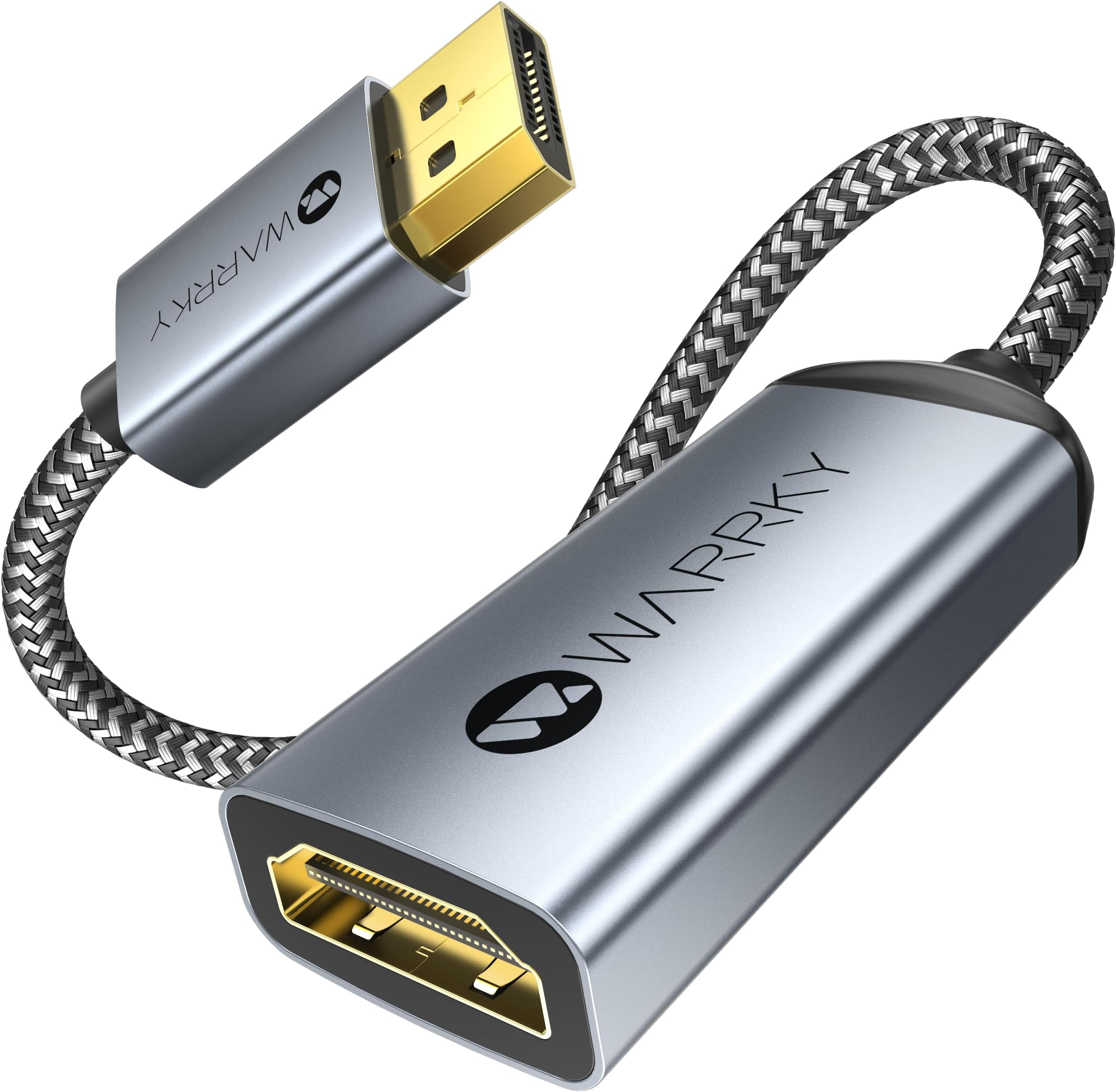 WARRKY 4K DisplayPort to HDMI Adapter, Display Port to HDMI Port ...