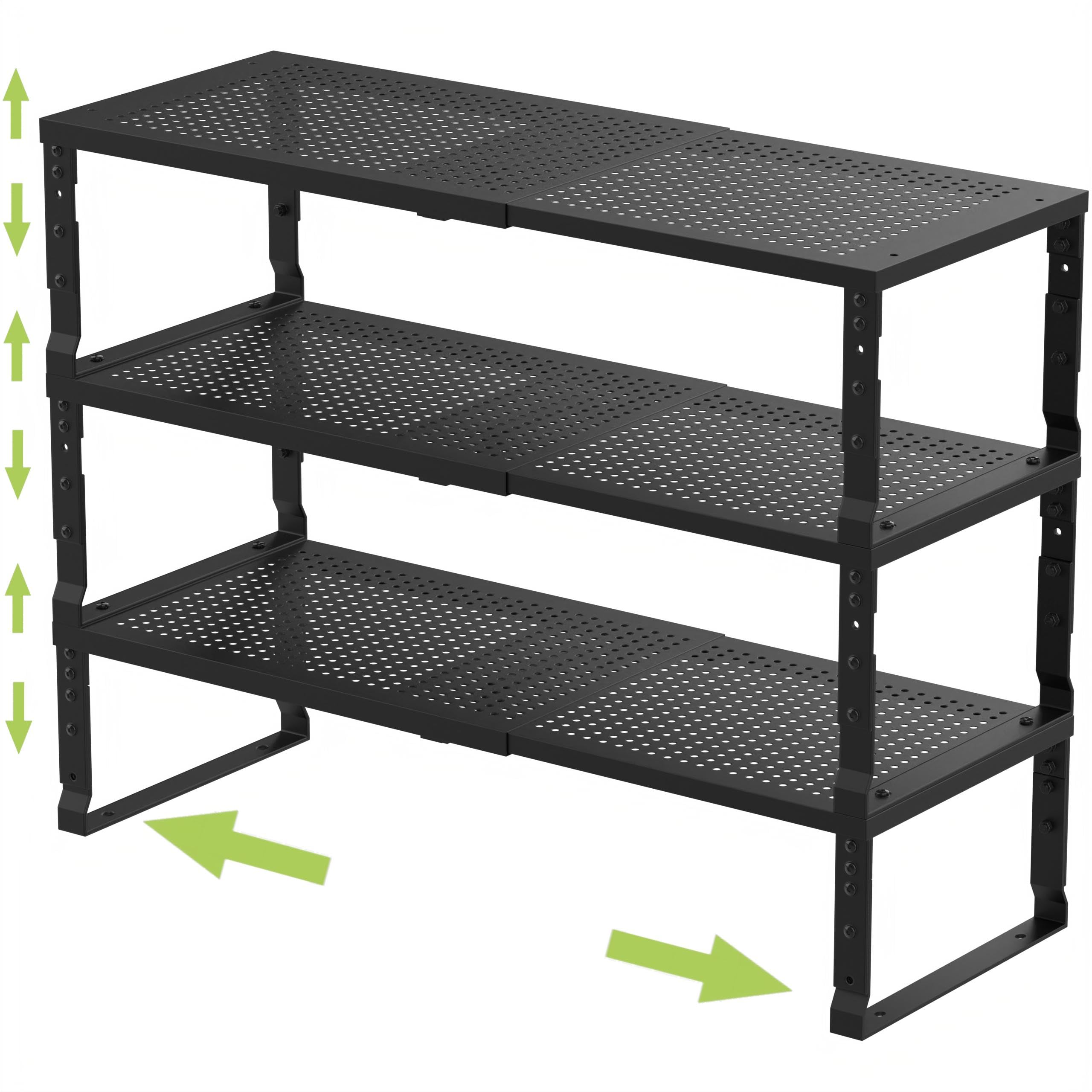 Amazon.com: Jojocross Expandable Adjustable Stackable Kitchen Organizer ...