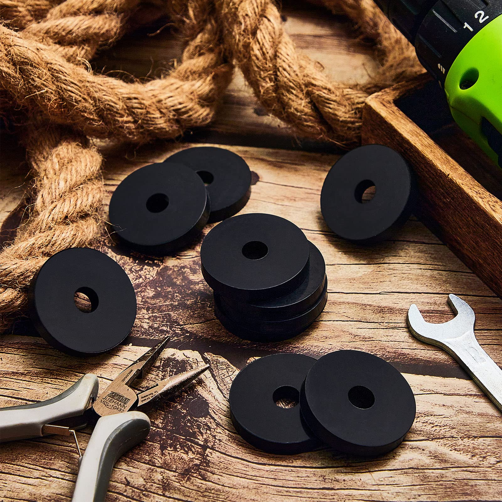 Snapklik.com : 80 Pcs 1 1/2 Inch OD X 3/8 Inch ID X 1/4 Inch Thickness ...