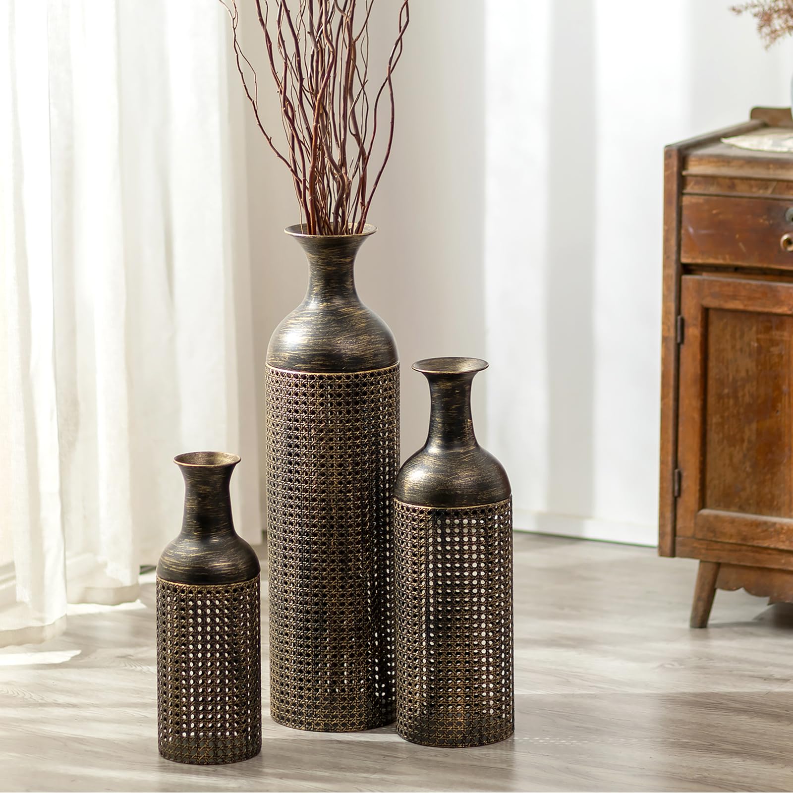 Amazon.com: Sziqiqi Tall Vases Floor Standing: Extra Large Floor Vases ...