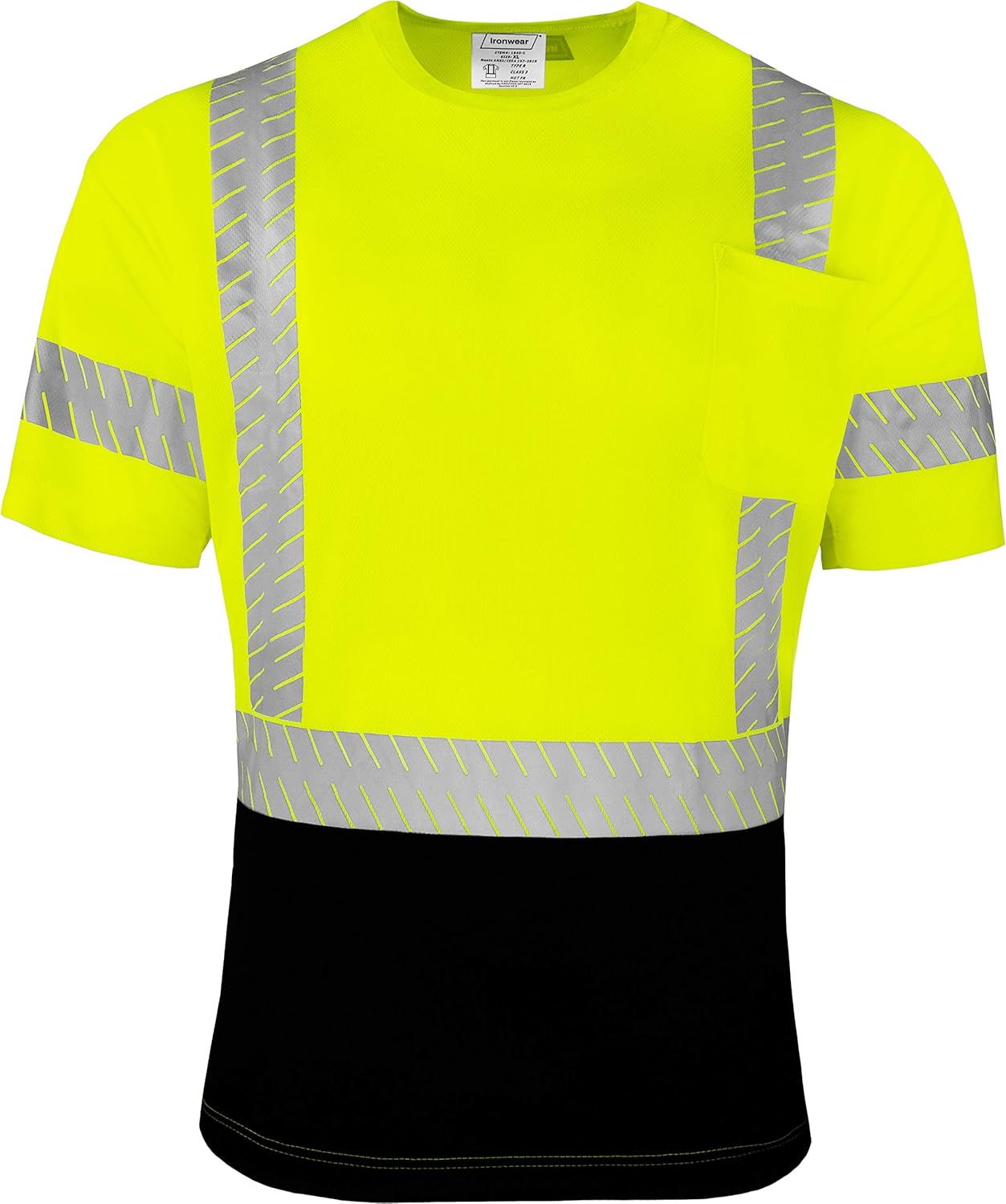 Ironwear 1840 Class 3 Hi Vis Two Toned Heat Transferred Reflective Tape ironwear-1840-class-3-hi-vis-two-toned-heat-transferred-reflective-tape