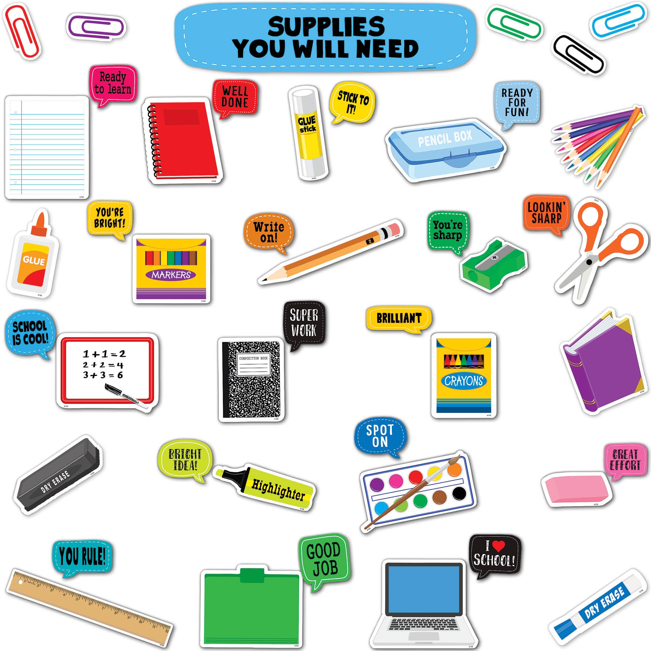 Supplies Visual Aids Teacher Created Resources Supplies You Will Need ...