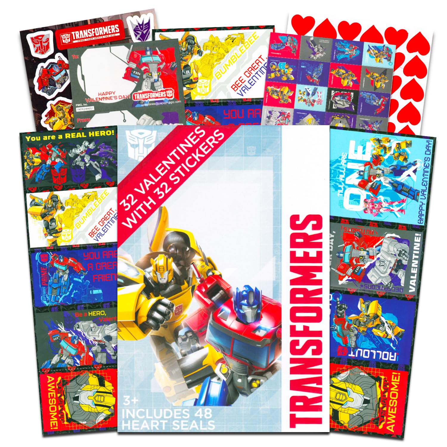 Amazon.com: Transformers Classroom Valentine Cards for Boys and Girls ...