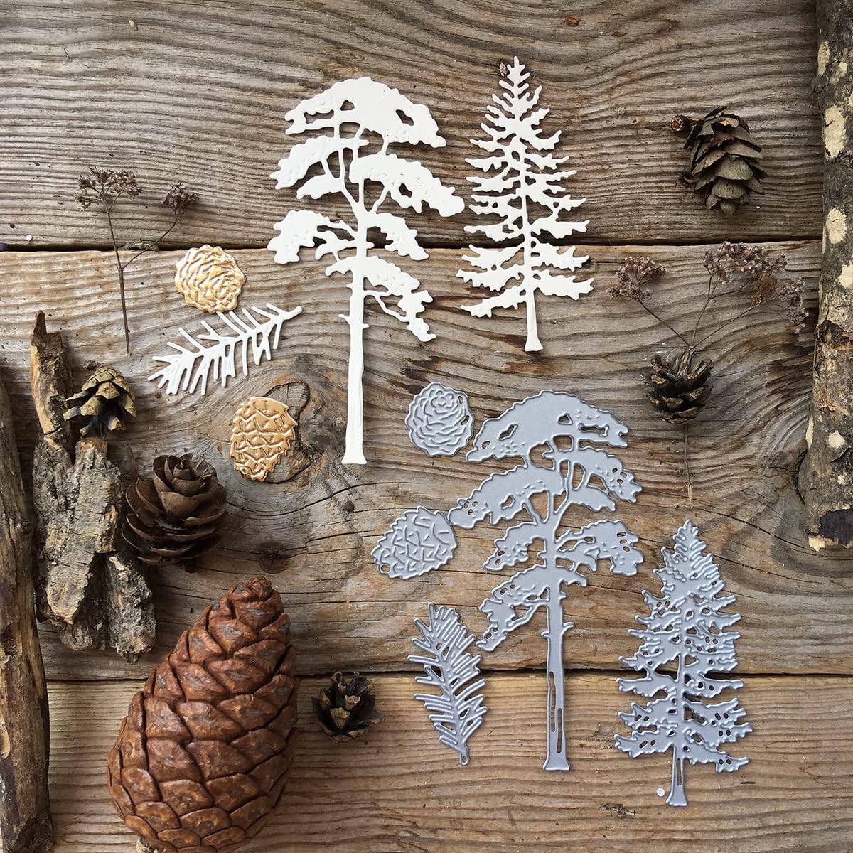 Amazon.com: Pine Tree Cutting Dies Christmas Tree Metal Die Cut Holiday ...