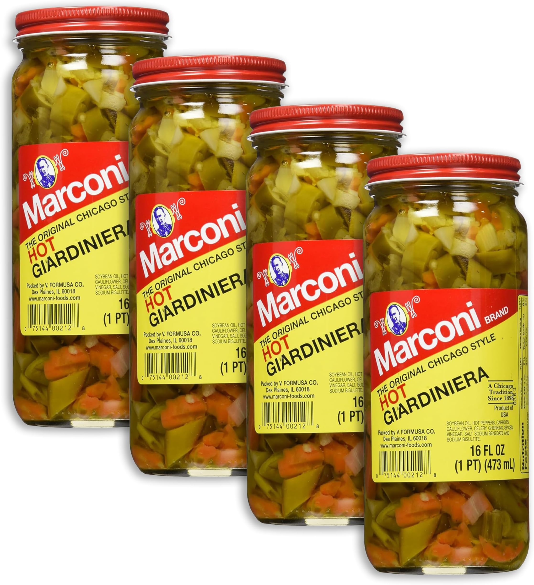 Amazon.com : Marconi Giardiniera Mild, 32 oz : Grocery & Gourmet Food