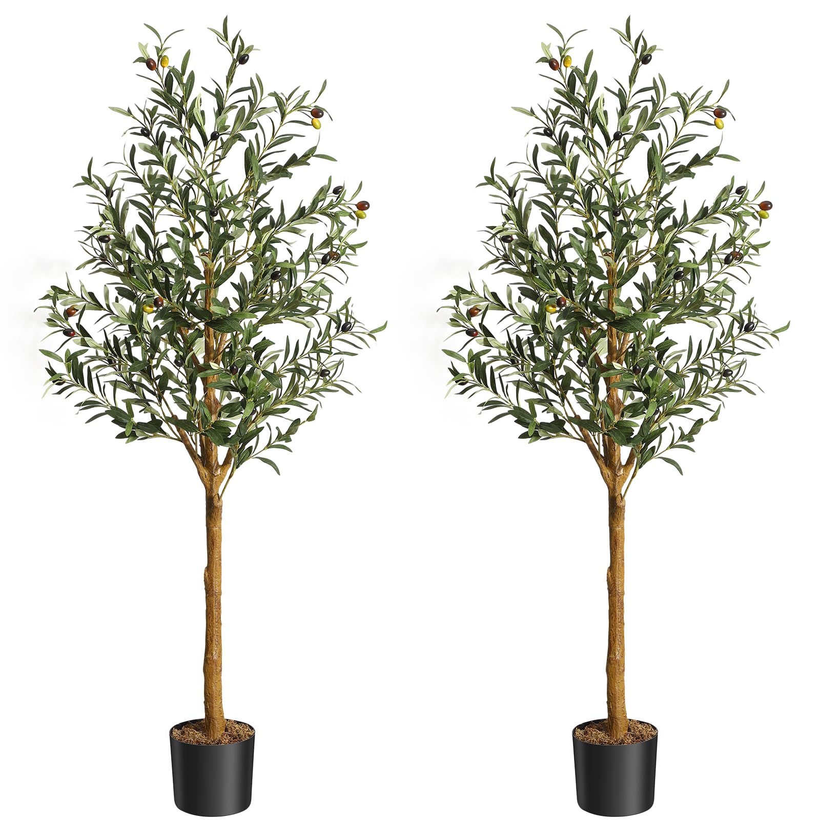 Amazon.com: GAOMON Artificial Olive Tree 5FT(60in) Tall Faux Silk Olive ...