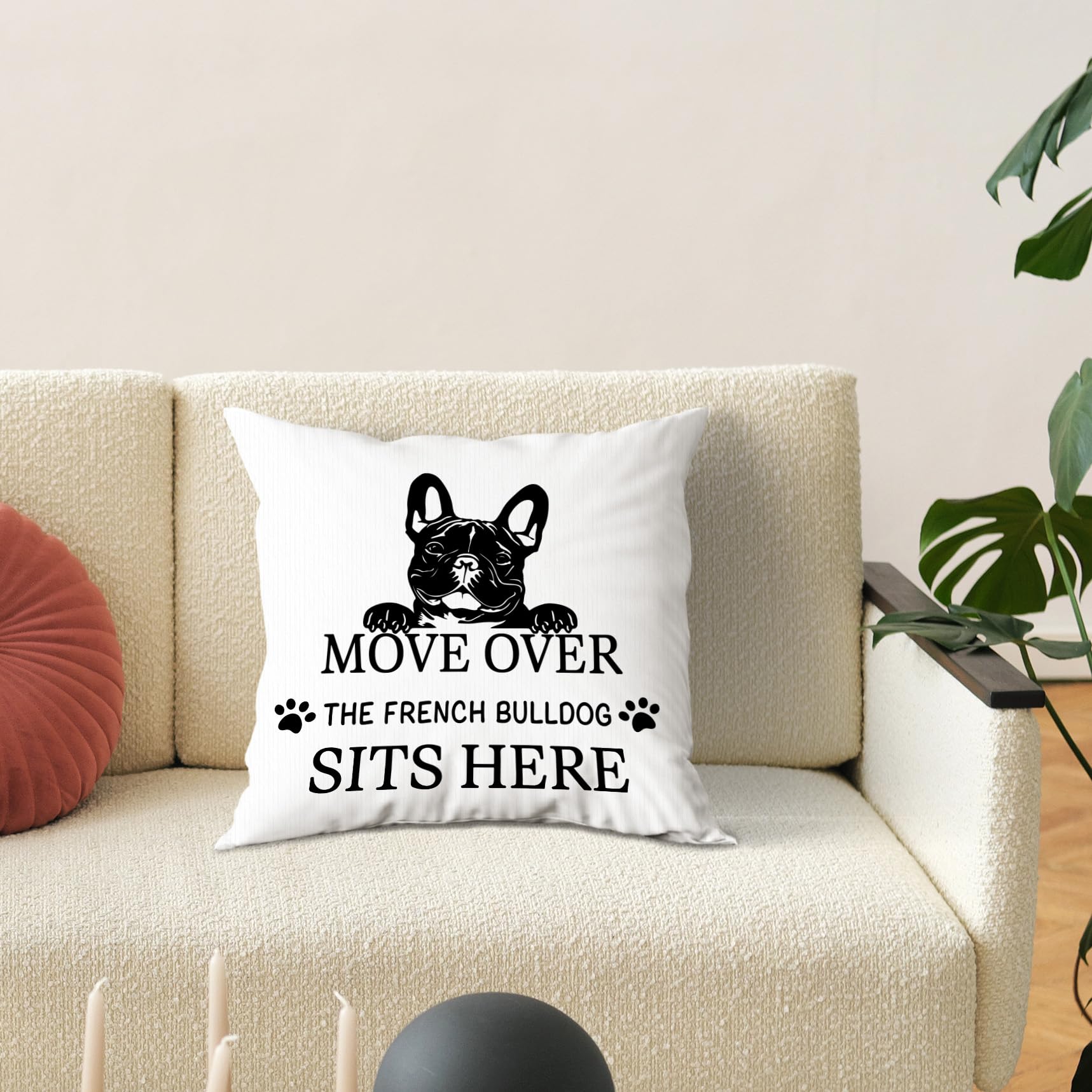 Safito Move Over The French Bulldog Sits Here Decorative Throw Pillow ...