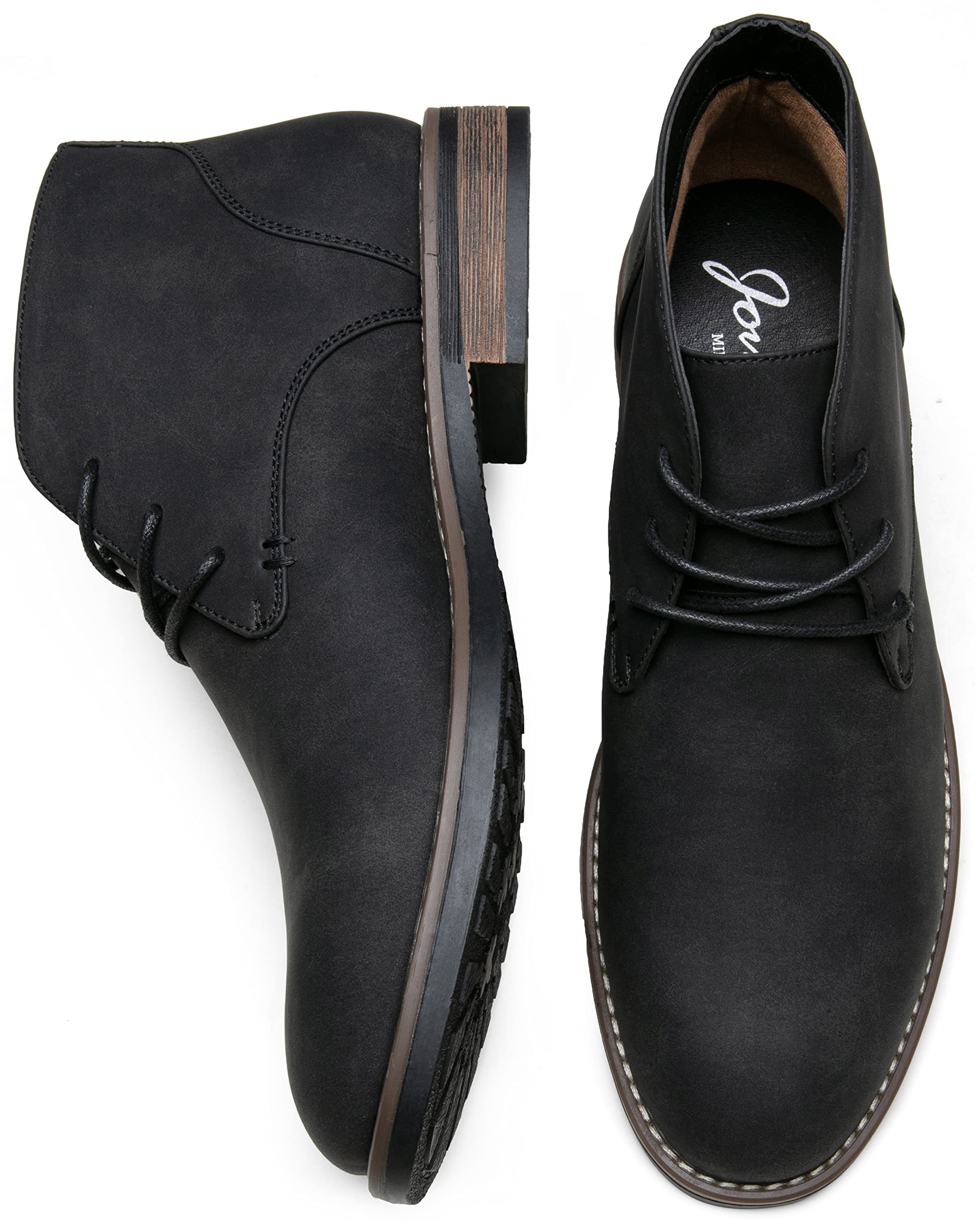 Snapklik.com : Jousen Mens Chukka Boots Lace Up Desert Ankle Boots ...