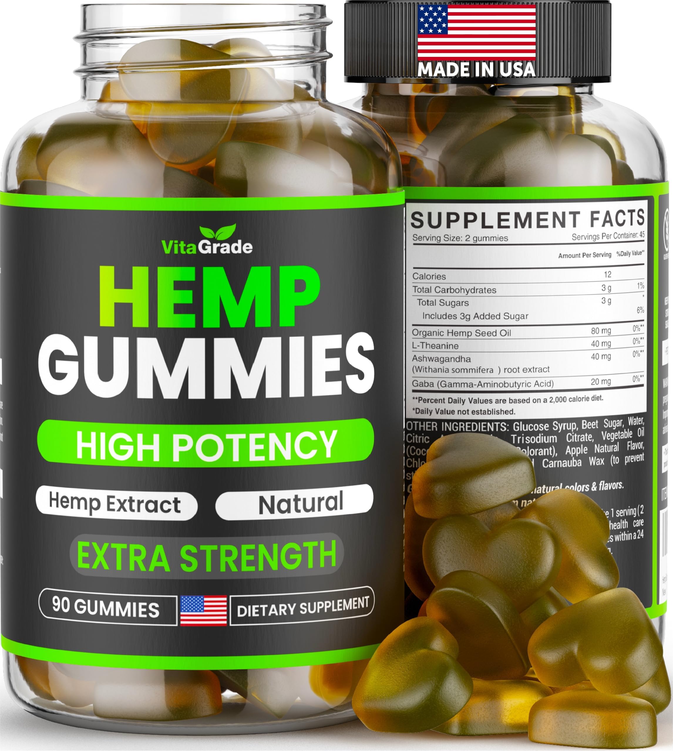 Amazon.com: Hemp Gummies - Extra Strength for Peace & Relaxation ...