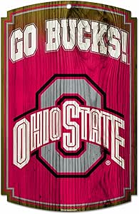 Amazon.com : NCAA Ohio State Buckeyes Wood Sign : Sports Fan Decorative ...
