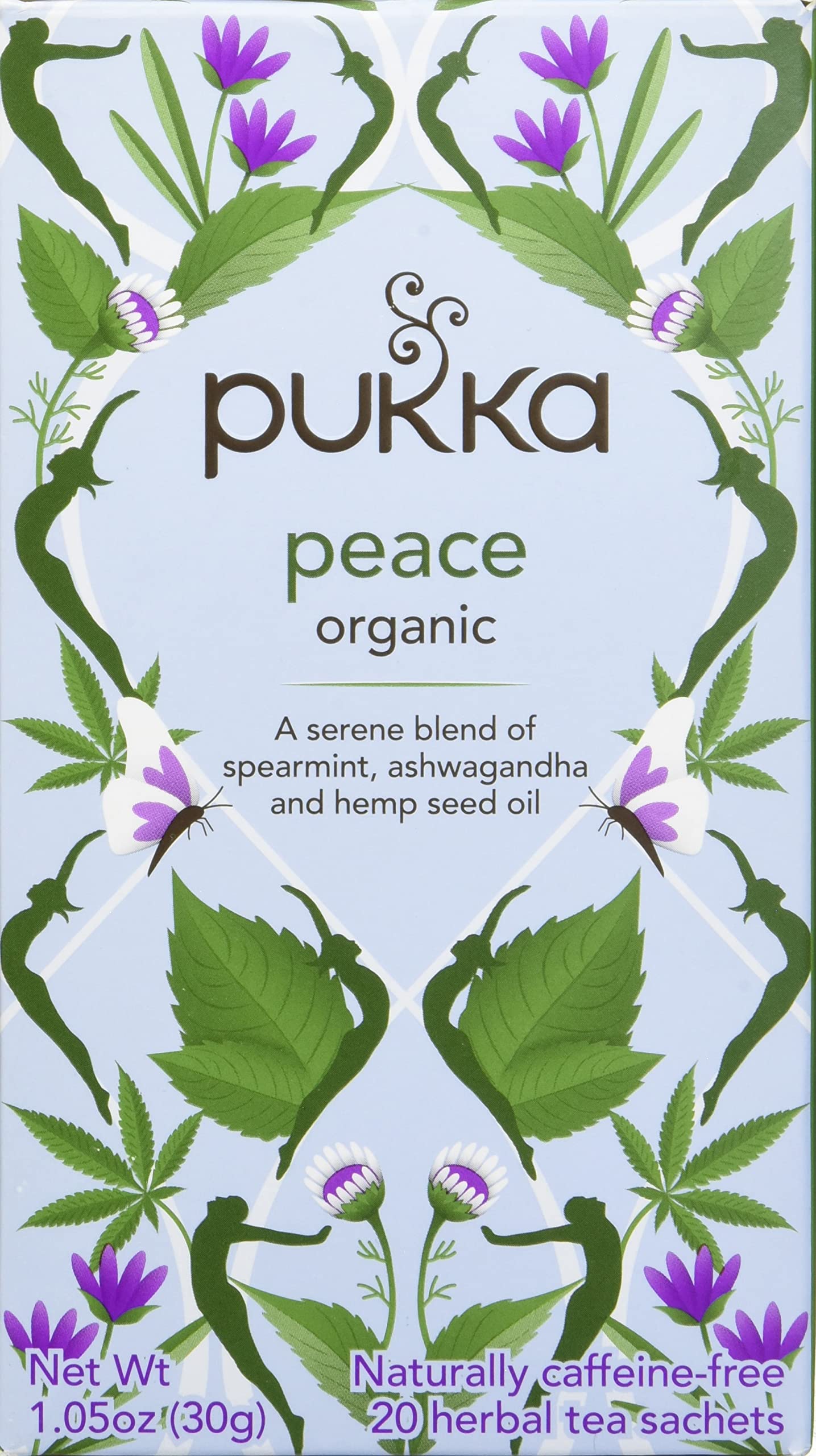 Amazon.com : Pukka Organic Peace Herbal Tea with Spearmint, Ashwagandha ...