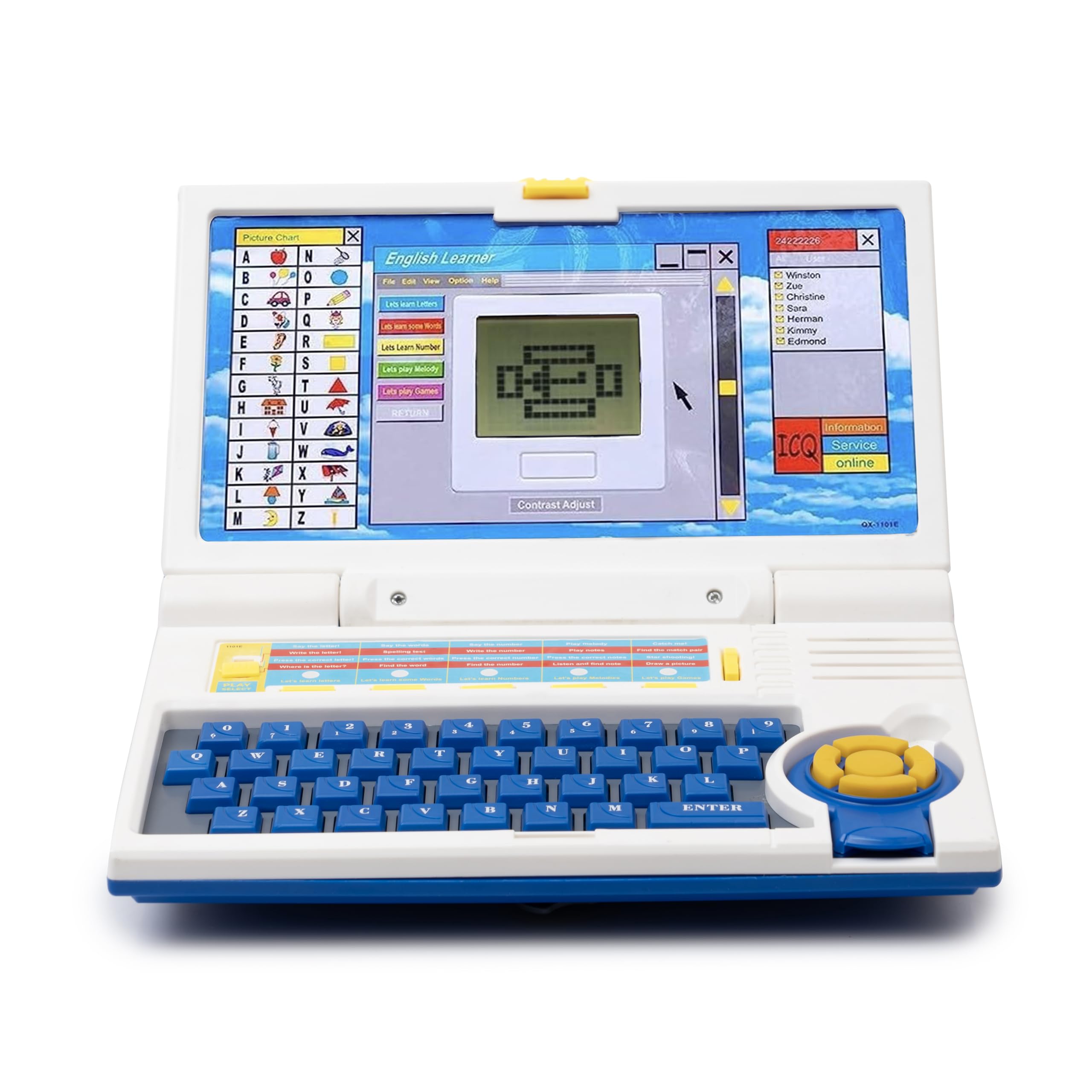 Kidkitz Educational Laptop Computer Toy with Mouse | for Kids Above 3 ...