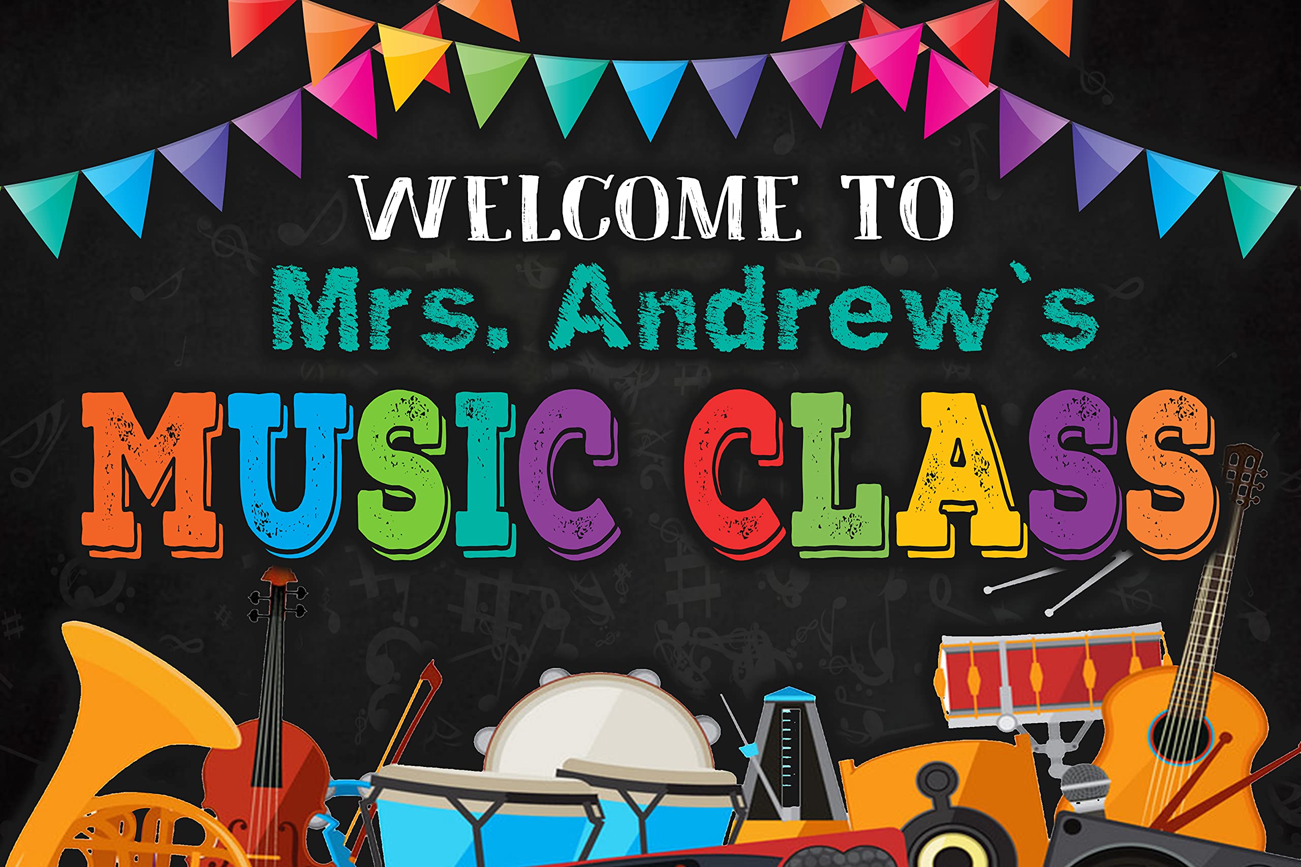 Buy Personalized music teacher name sign Music posters elementary for ...