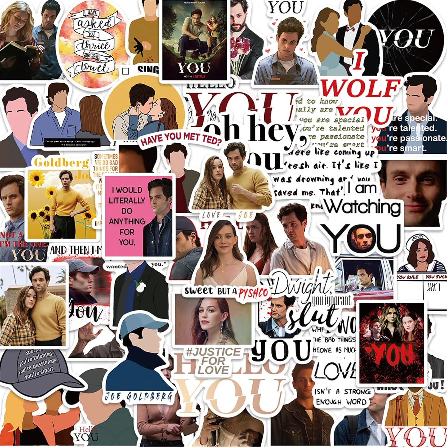 Amazon.com: ZCXDF You Stickers 52PCS Thriller US TV Series Stickers ...