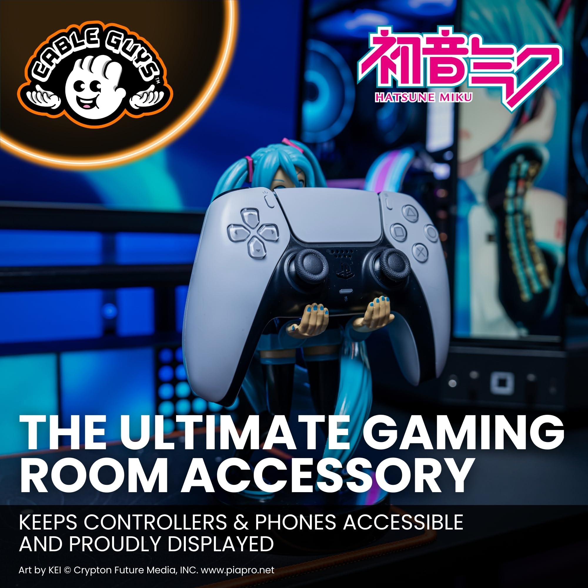 Snapklik.com : Cableguys Hatsune Miku Controller Holder & Phone Stand ...