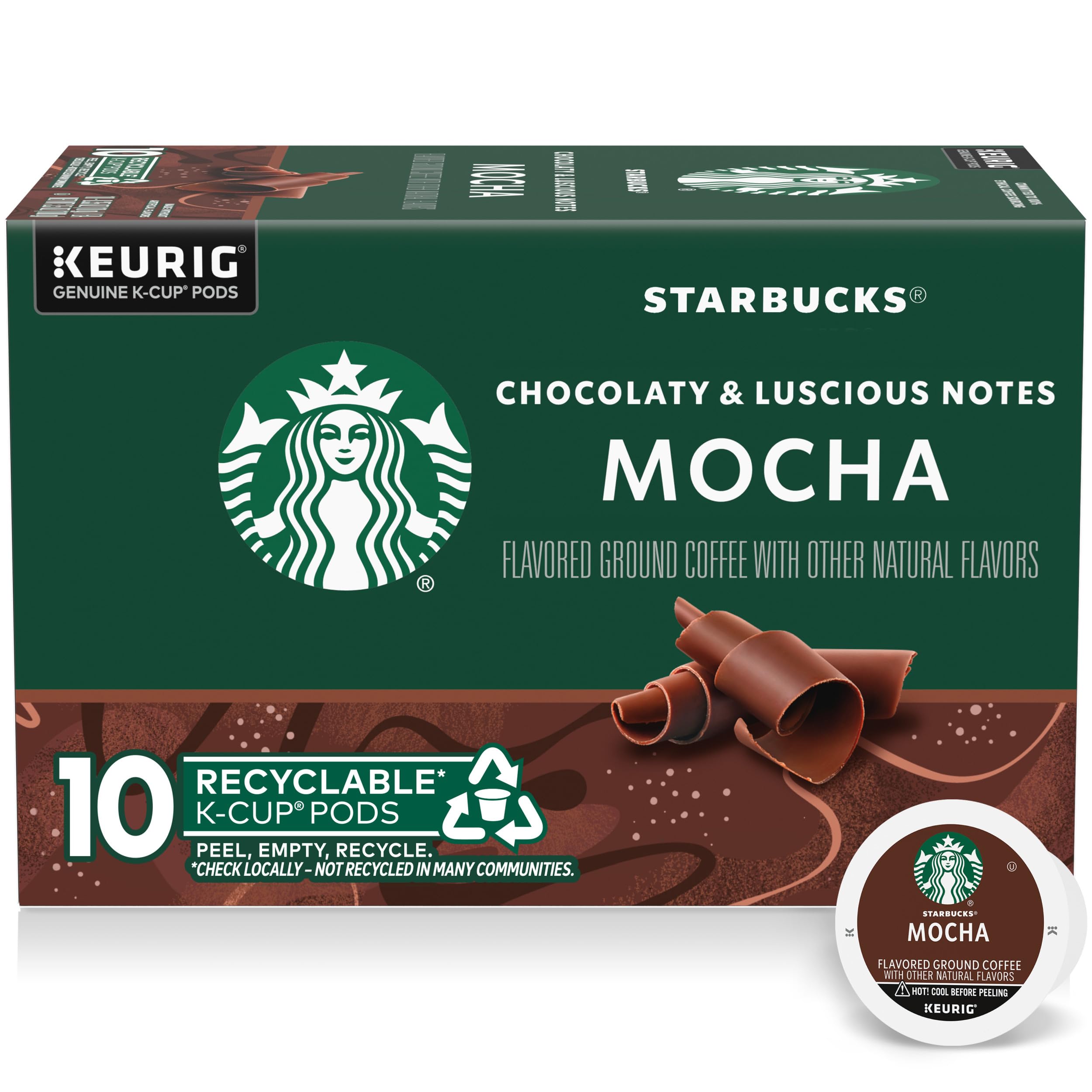 STARBUCKS KEURIG K-Cup Mocha Coffee, 10 ct : Amazon.com.mx: Alimentos y ...