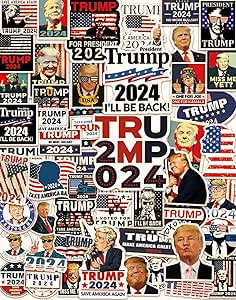 Amazon.com: 100 Pack Donald Trump 2024 Stickers (Large Size), Bumper ...