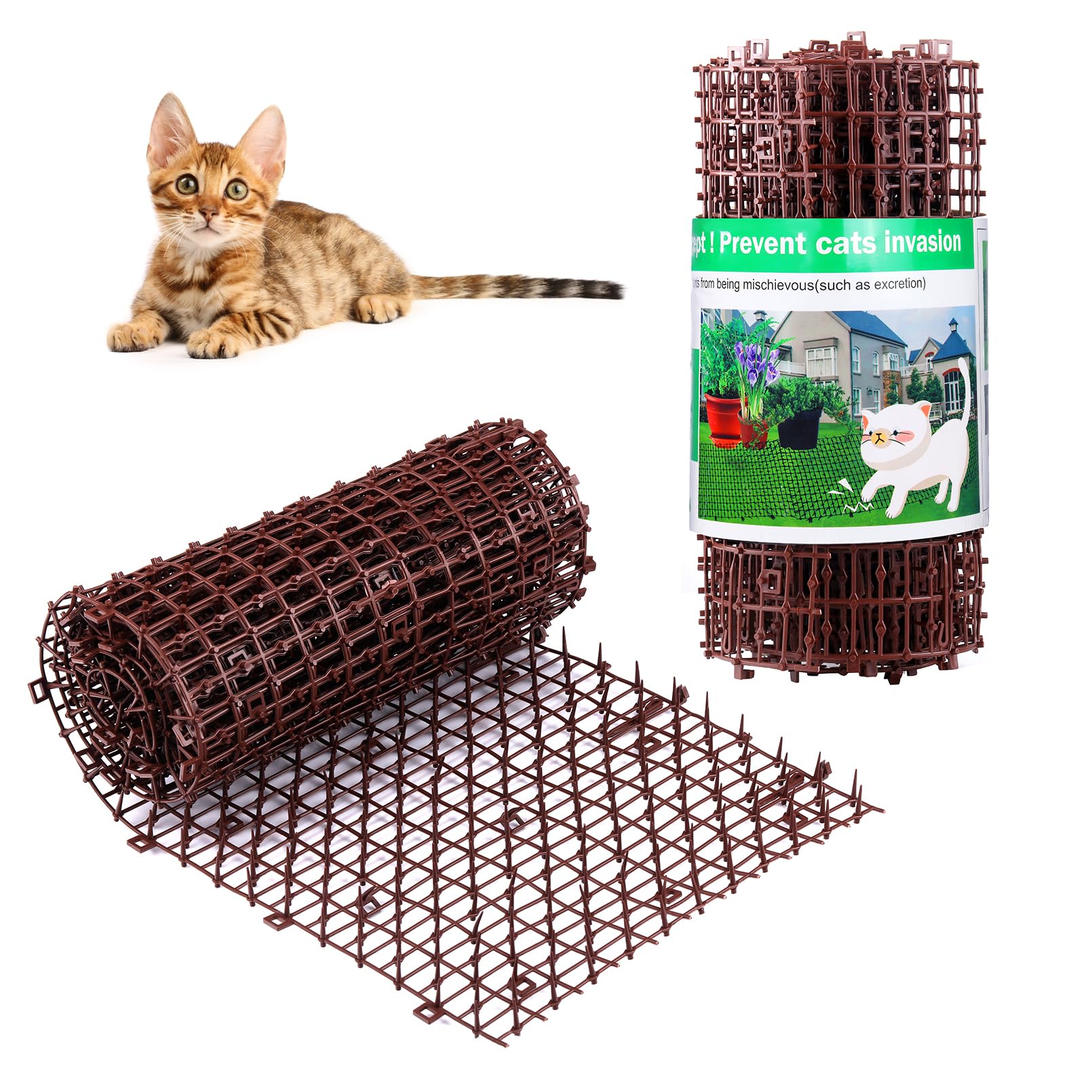 Amazon.com : Aurnoet Cat Scat Mat with Spikes 6.5FT Cat Deterrent Mats ...