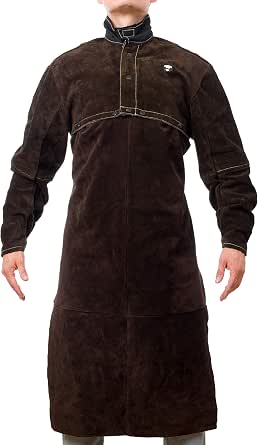 Amazon.com: Waylander 2 Pc Split Leather Welding Cape with Sleeves and ...