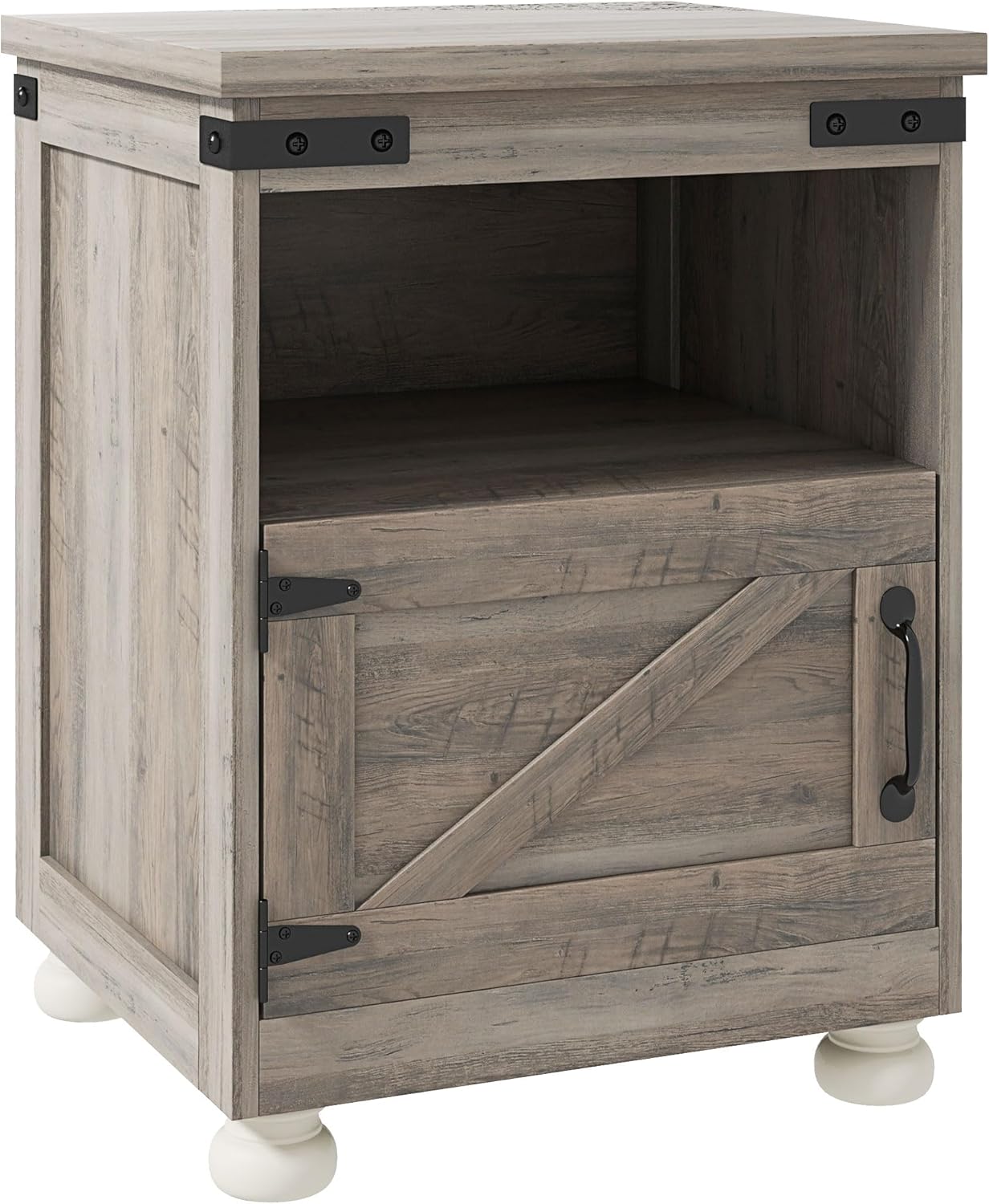 Amazon.com: HOMCOM Small Side Table with Storage, Farmhouse End Table ...