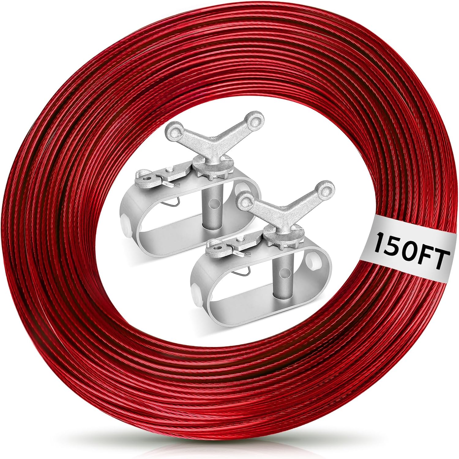 Amazon.com: Jowlawn Pool Cover Cable and Winch Kit 150ft Plastic-Coated ...
