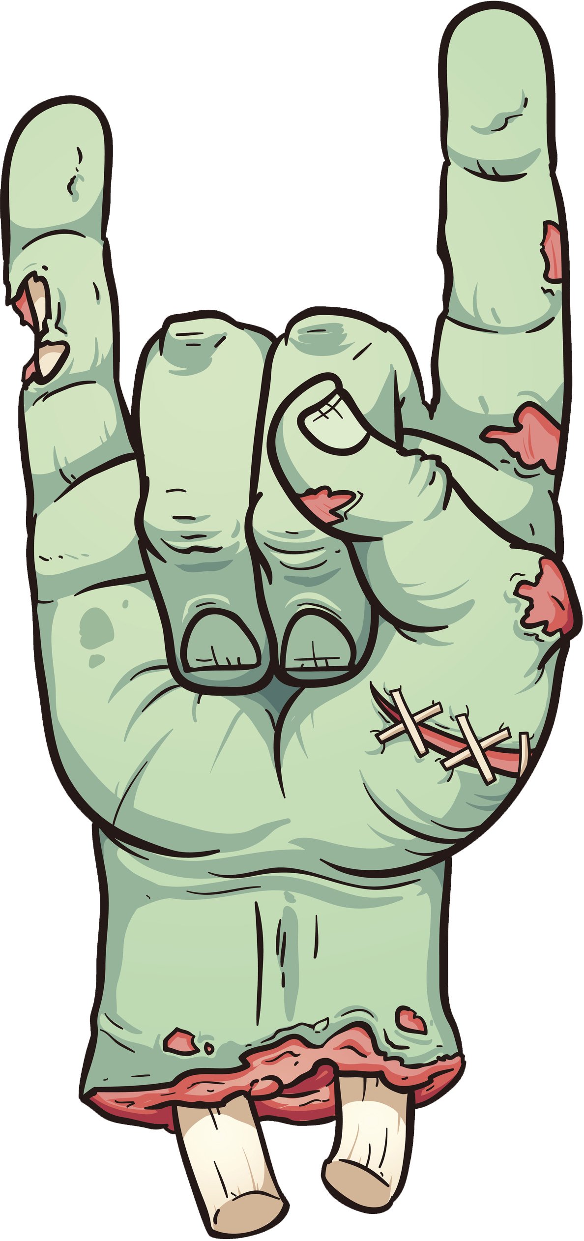 Cartoon Zombie Hand