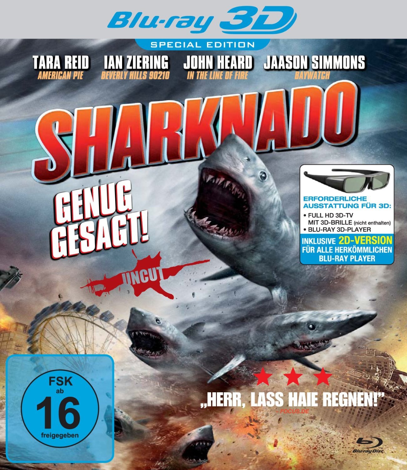 Sharknado - Shark Storm (Real 3D) [Blu-ray]: Amazon.de: Tara Reid, Ian ...