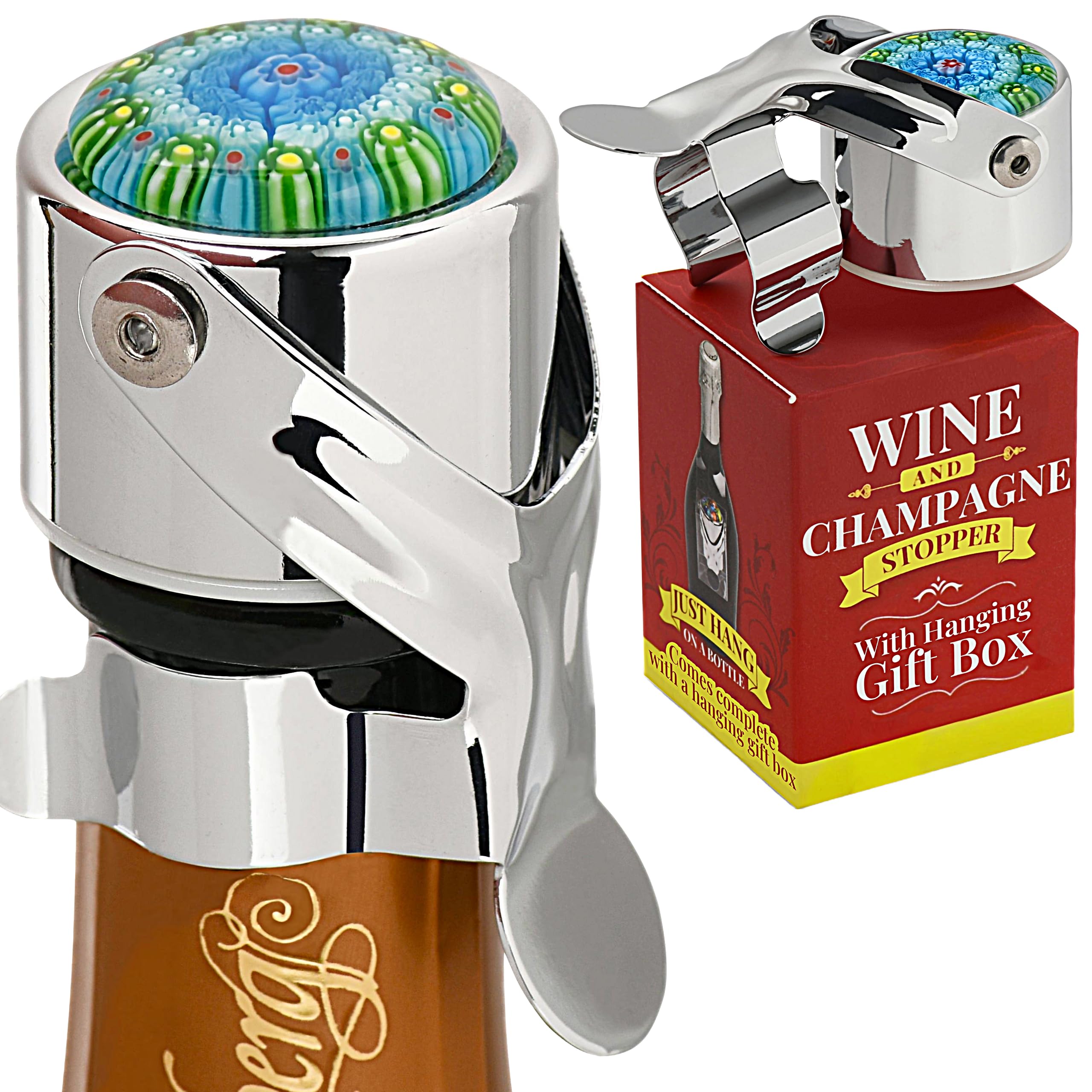 Amazon.com: Wine & Champagne Stopper – Patented Seal, Preserves Bubbles ...