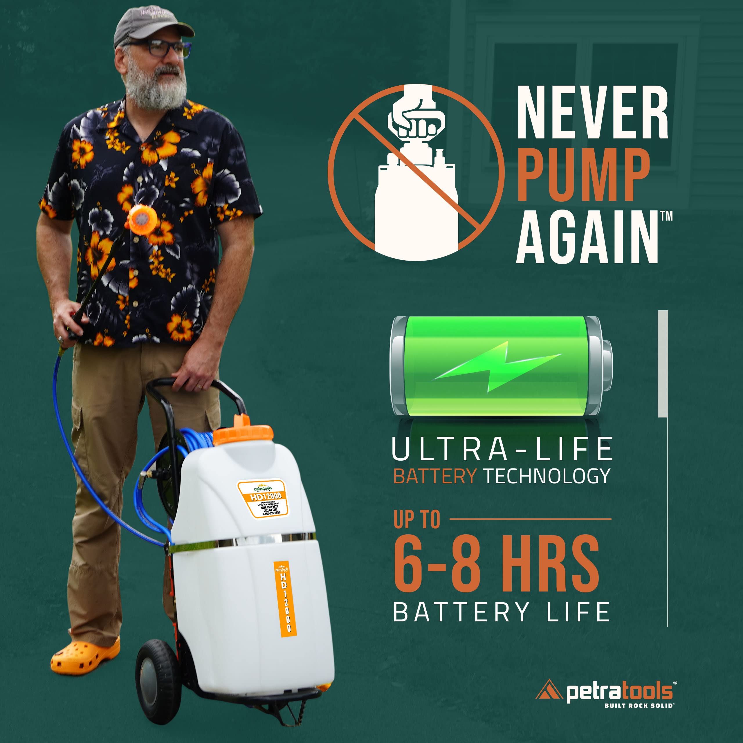 Snapklik.com : Tools Battery Powered 12 Gallon Cart Sprayer - Beast ...