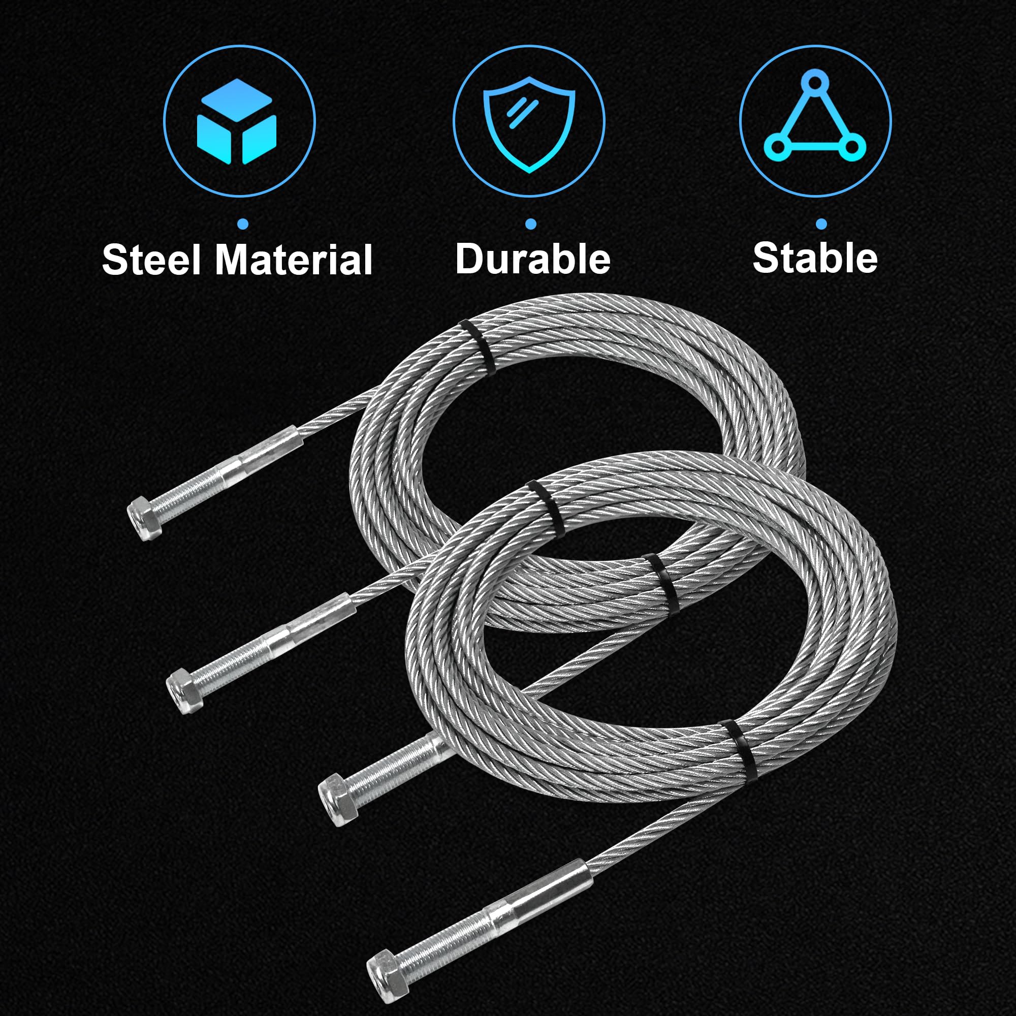 2 Post Lift N372 Set Of 2 Equalizer Cable 30' 1/2" Fits Rotary Lift ...