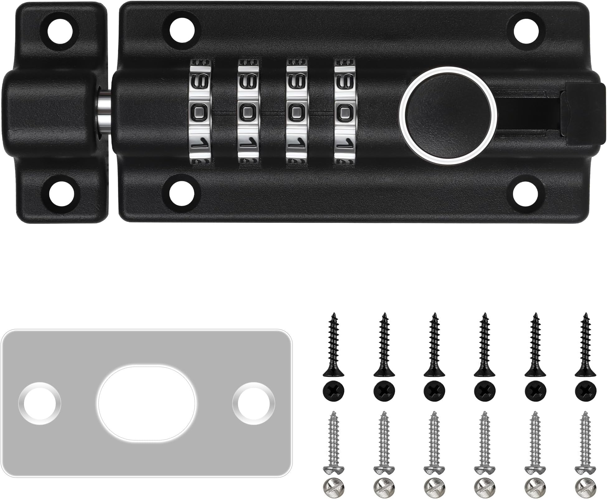 Amazon.com: GateMate Long Throw Gate Lock 1490096, Euro Profile Keyed ...