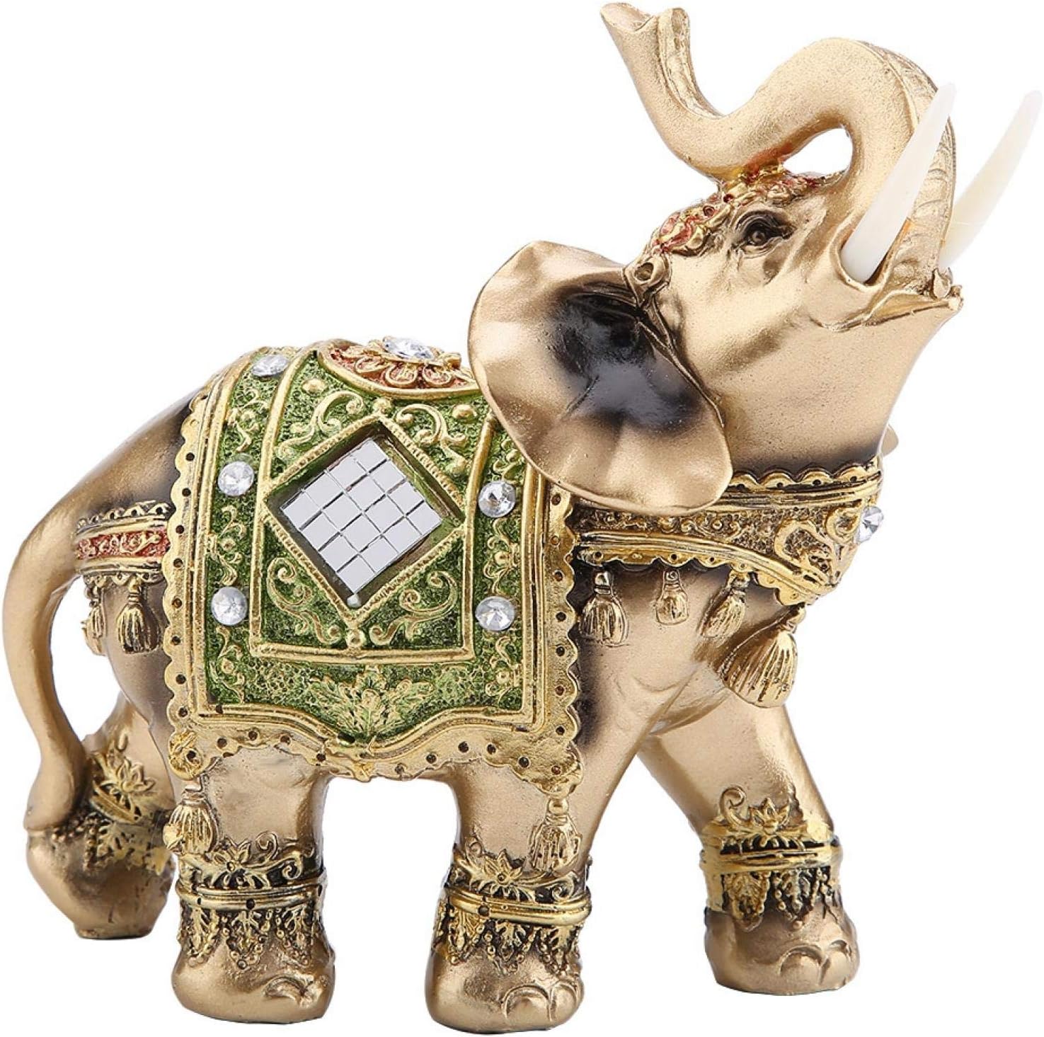 Amazon.com: TOPINCN Lucky Wealth Elephant Statue, Elegant Feng Shui ...
