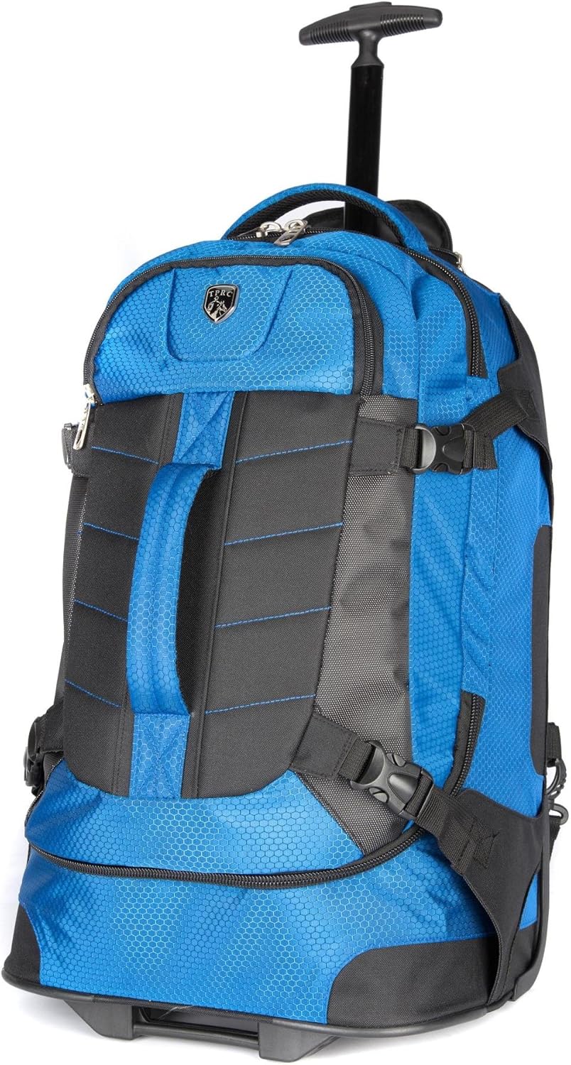 Amazon.com | TPRC Aeros 21 Inch Softside Rolling Backpack, Black ...