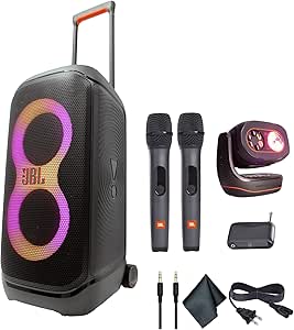 Amazon.com: JBL PartyBox Stage 320 - Altavoz inalámbrico portátil de 240 W, batería de 18 horas ...