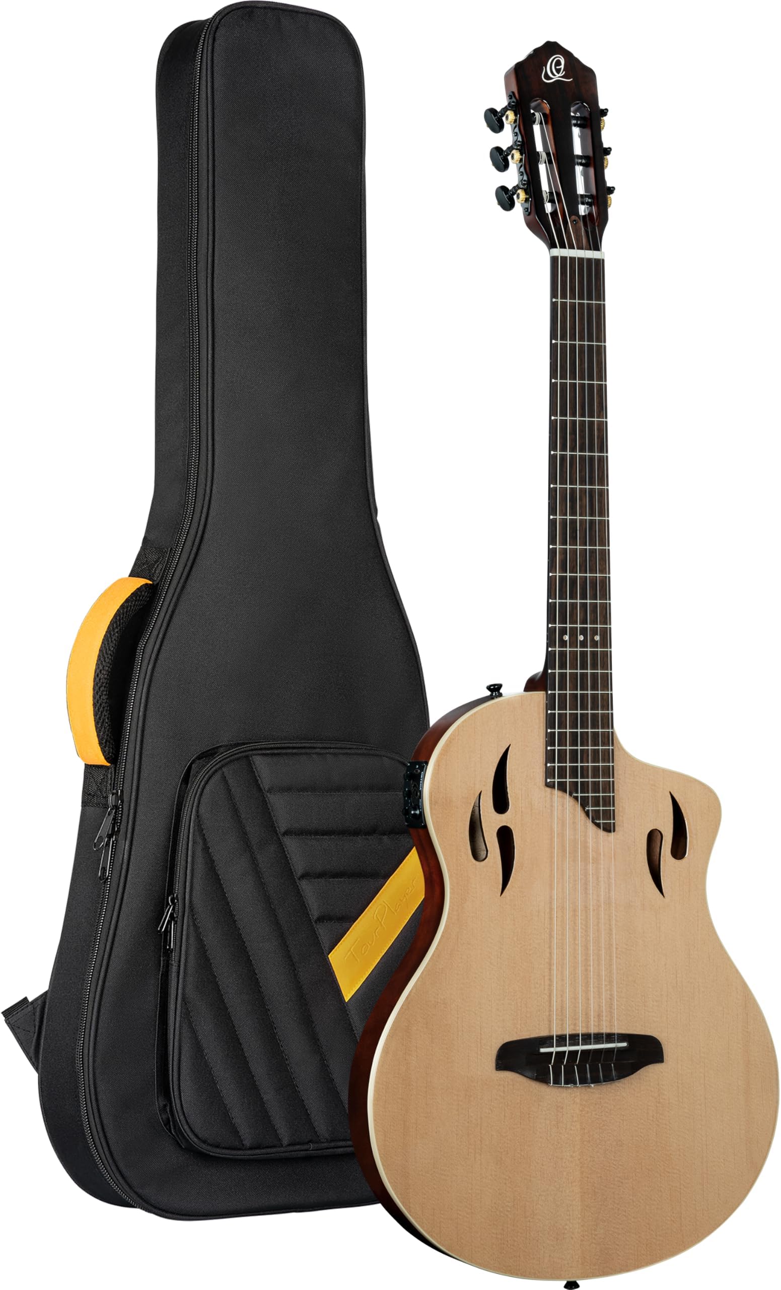 Amazon.com: Ibanez FRH10N Thinline Nylon Acoustic-electric Guitar ...