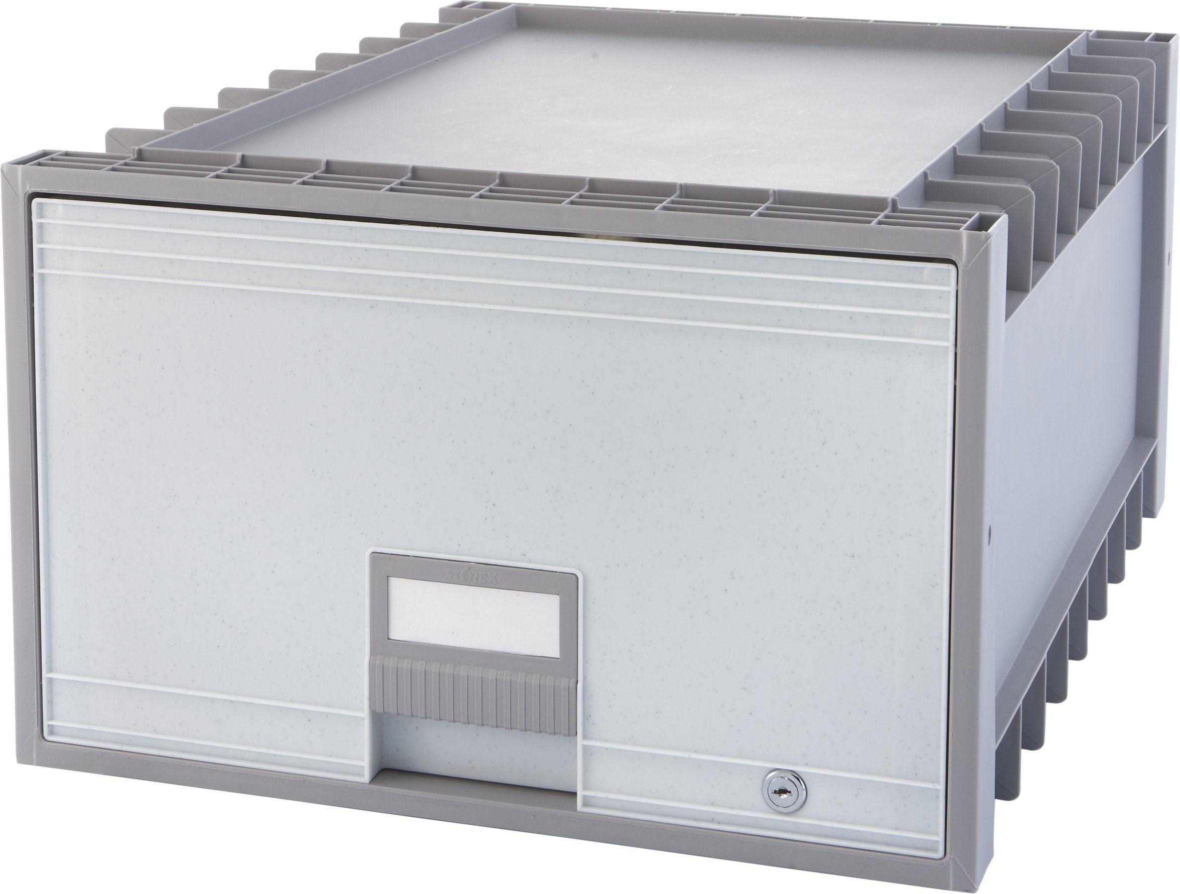 Amazon.com : Storex 24-Inch Archive Locking Storage Box for Legal Size ...