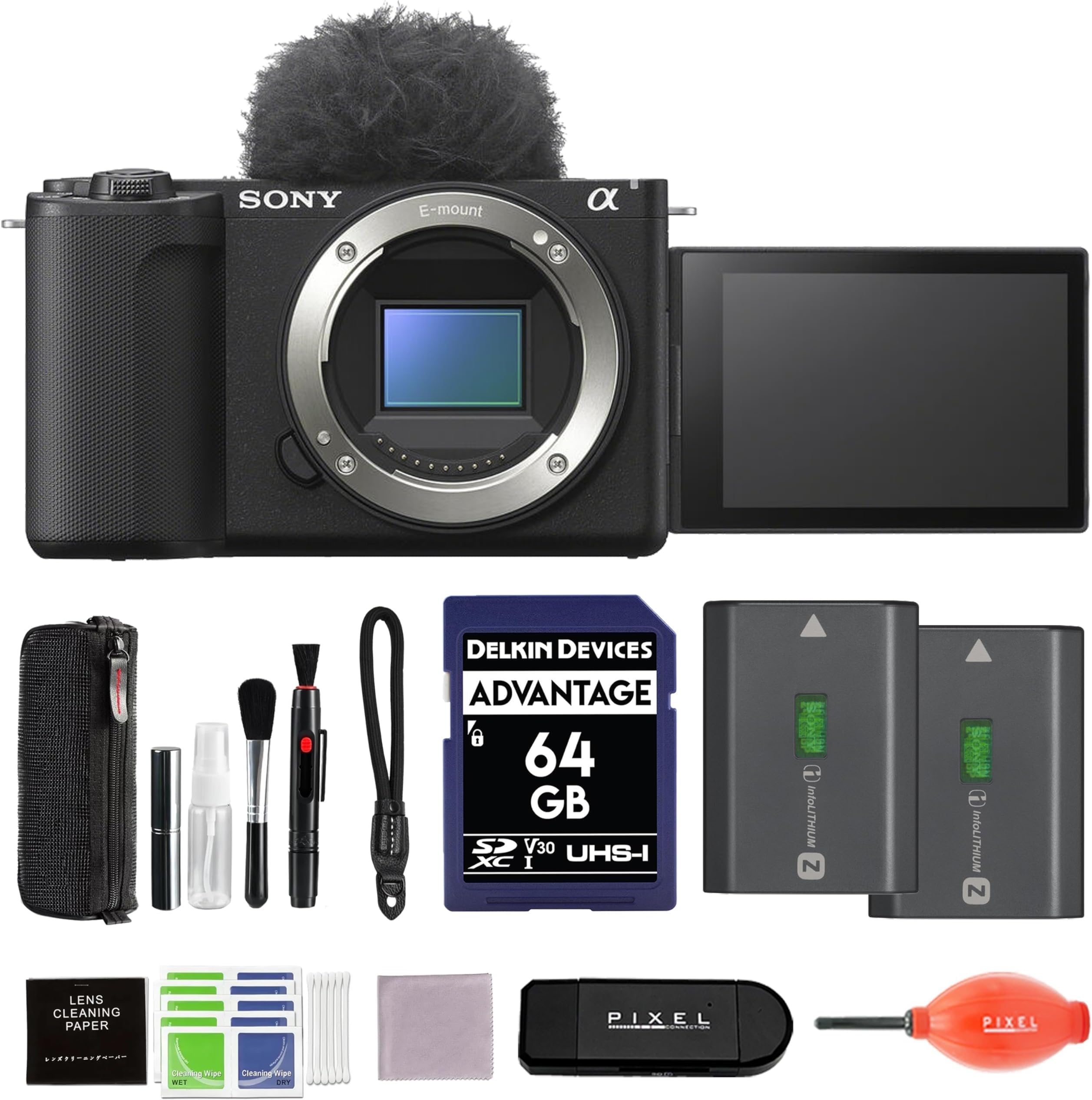 Amazon.com : Sony ZV-E10 II Mirrorless Camera Black Bundle with Extra ...