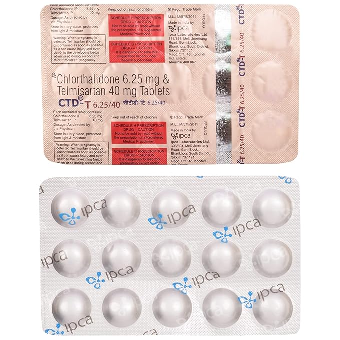 CTD-T 6.25/40 - Strip of 15 Tablets : Amazon.in: Health & Personal Care
