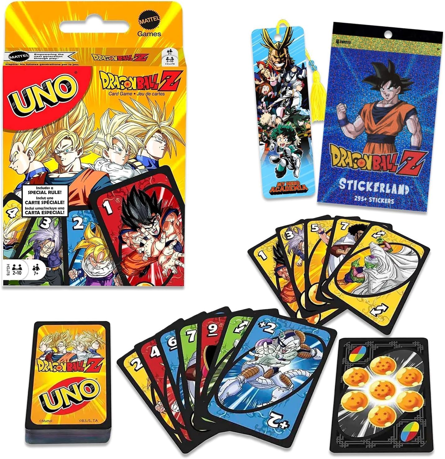 Amazon.com: Dragon Ball Z UNO Card Game Set - Bundle with Anime UNO ...