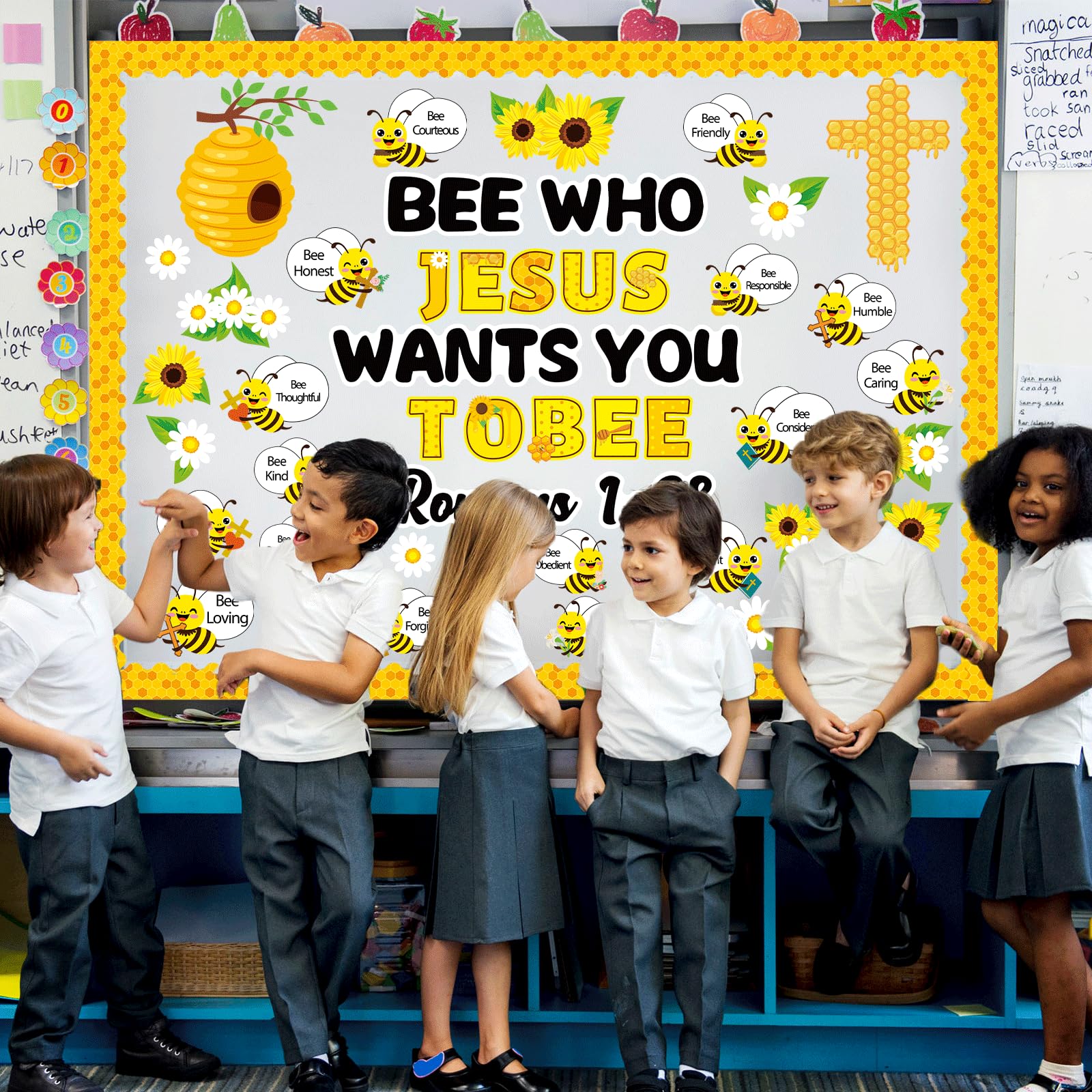 Snapklik.com : Gisgfim Bee Jesus Bulletin Board Decorations Bee Who ...