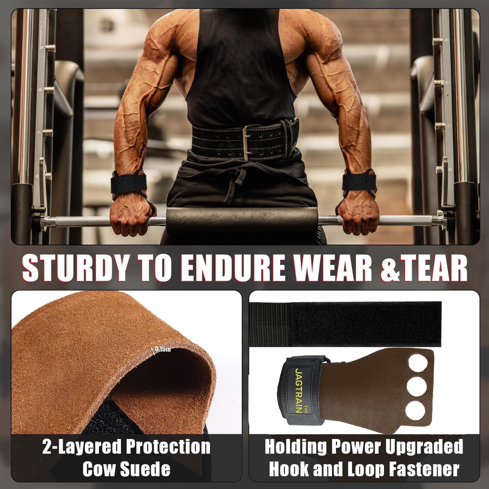 Skdk Grips Gym Wrist Band Crossfit Hand Palm Protectorsports Weight ...