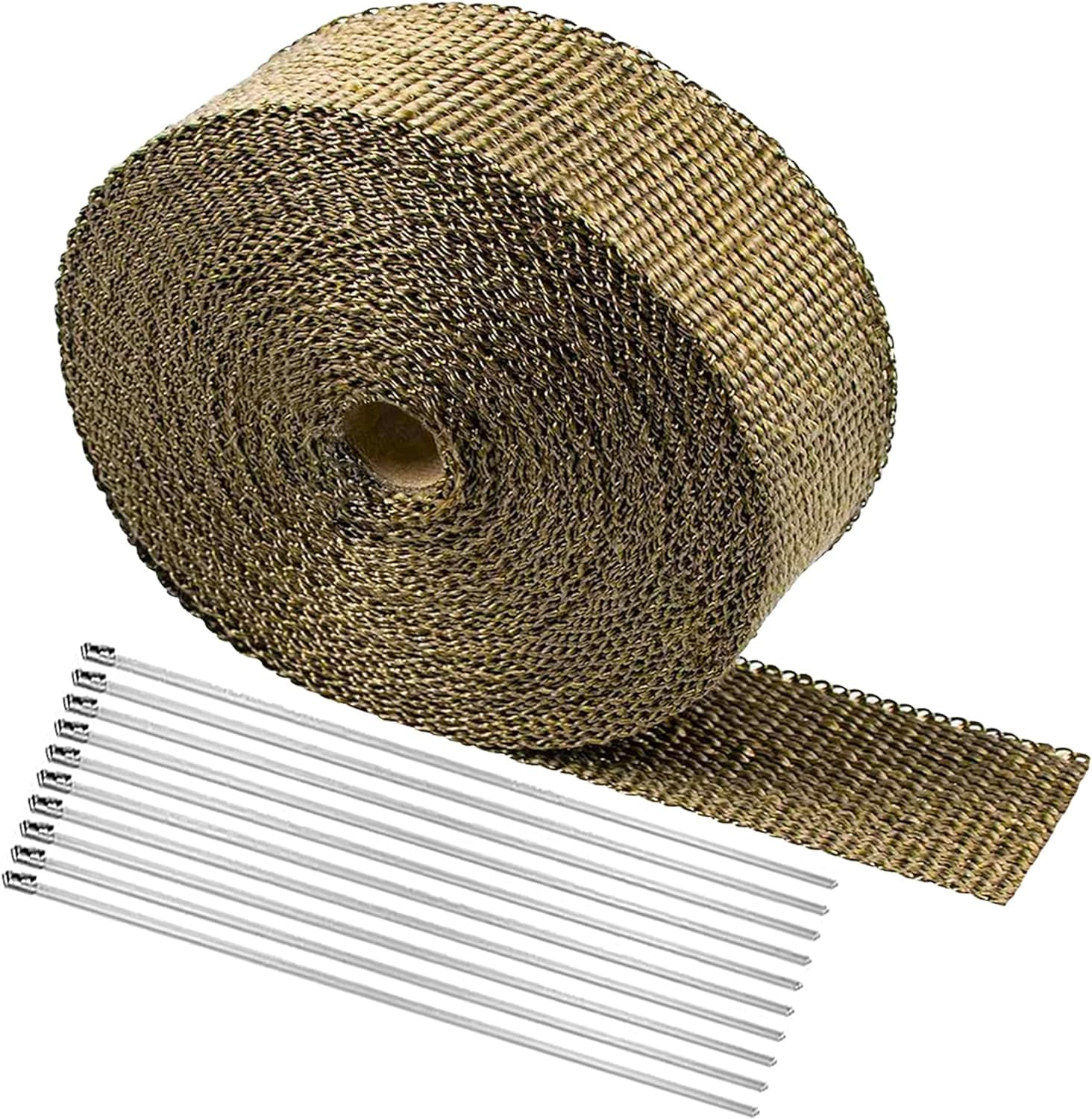 Arespark Hitzeschutzband Auspuff, 5M Titan Hitzeschutzband aus ...