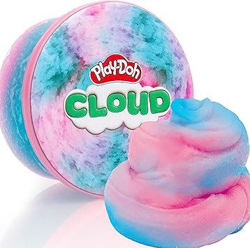 Amazon.com: Play-Doh Cloud, Pink & Blue, Cotton Candy Scent, Single Can ...