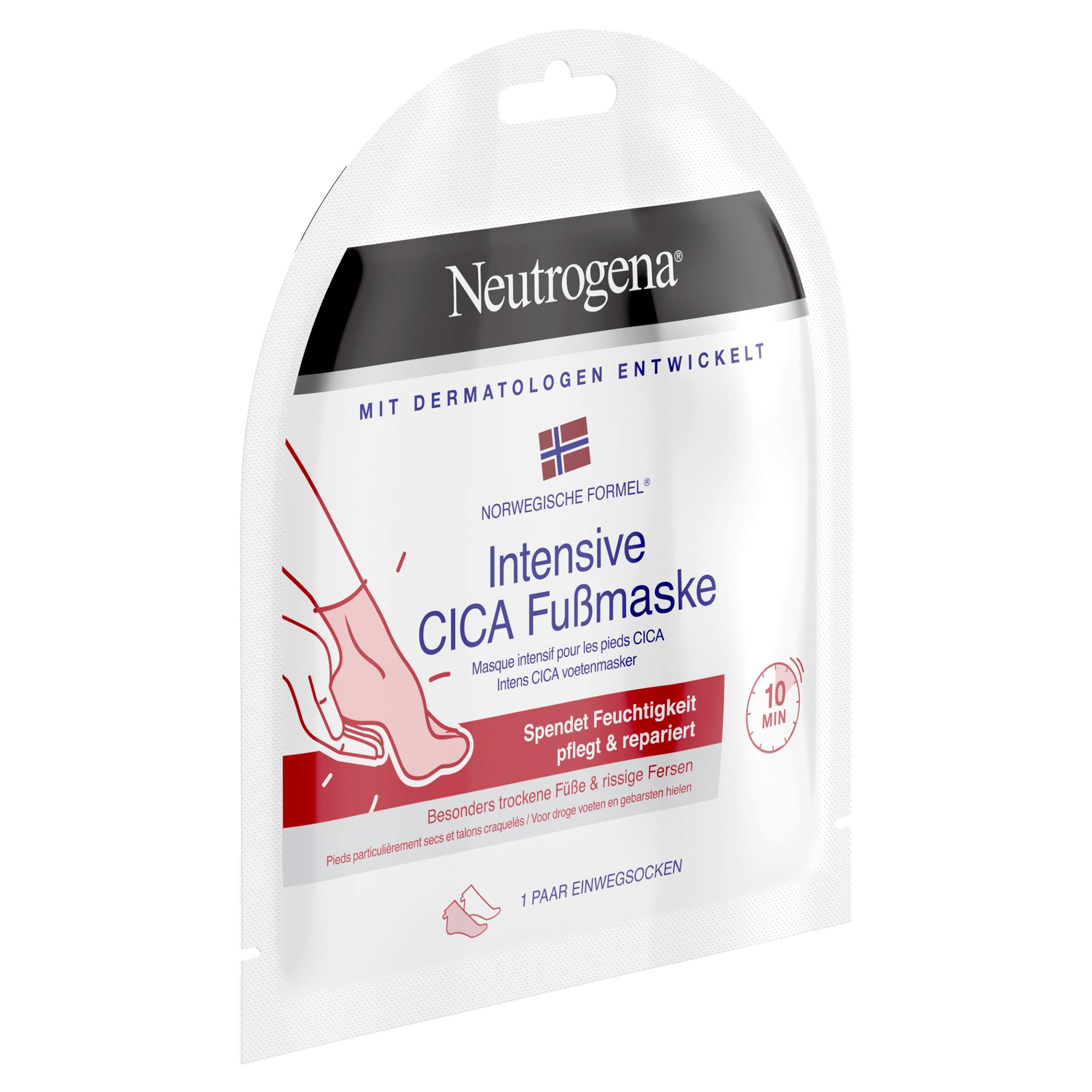 Neutrogena Norwegian Formula Foot Care Intensive Cica Foot Mask for Dry ...